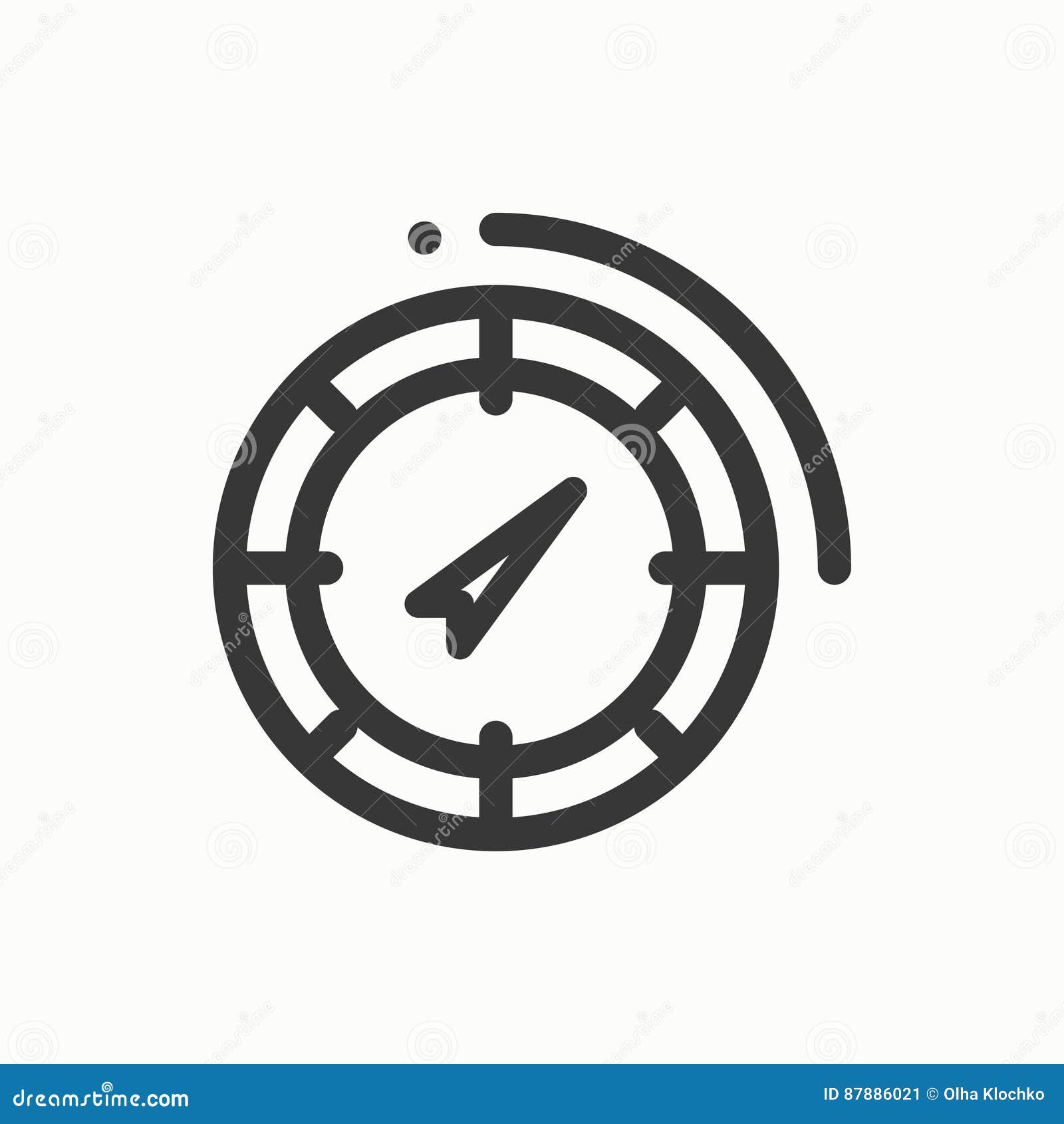 Compass Line Simple Icon. Weather Symbols. Windrose. Design Element ...