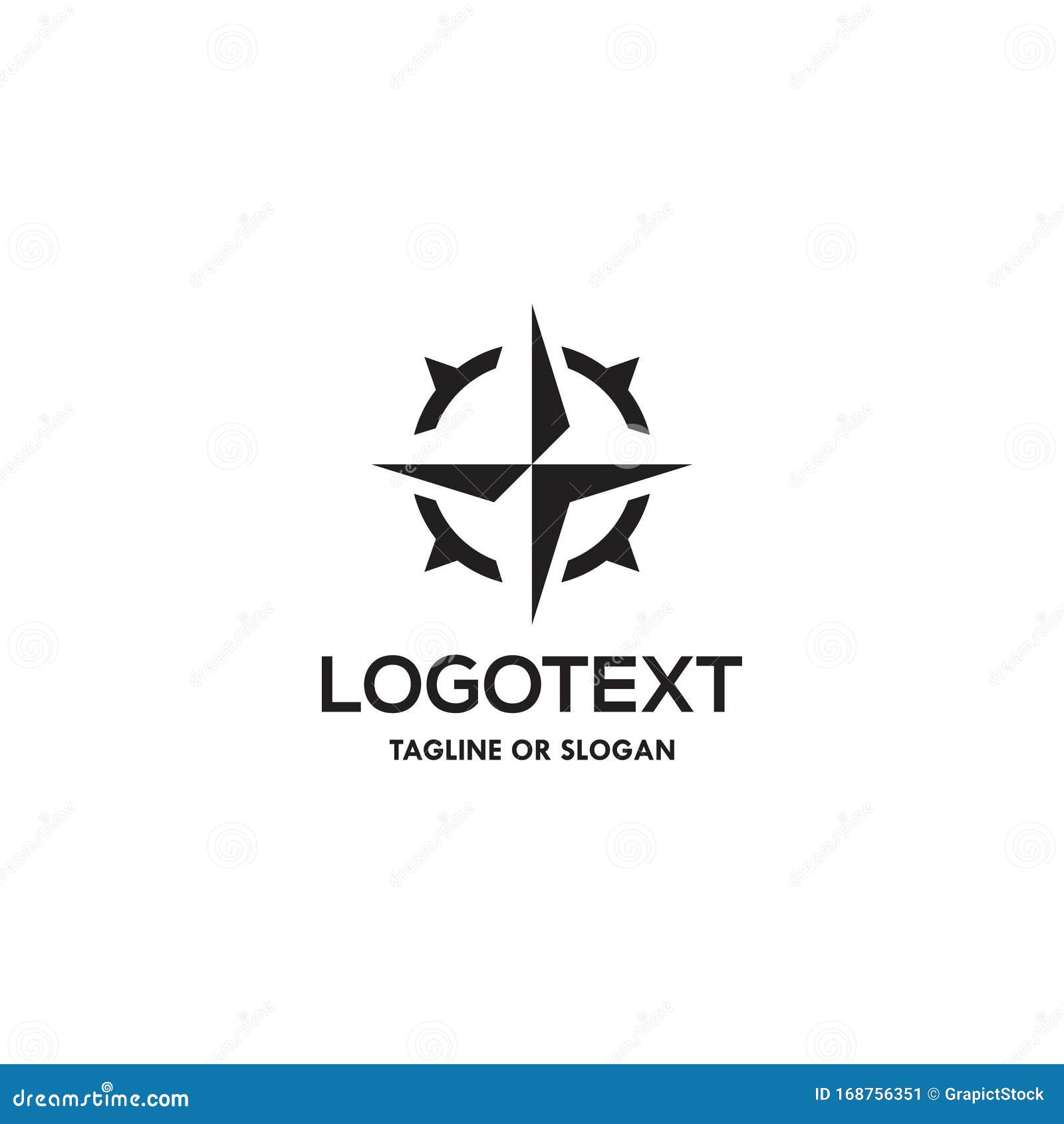 Compass Logo Design Concept. Compass Logo Idea Stock Vector ...