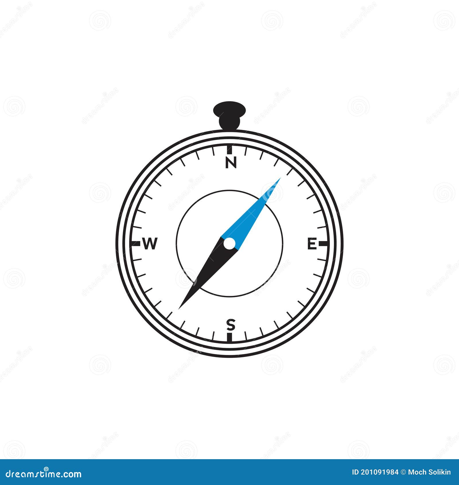 Compass Logo Design. Pointer North, South, East, West, Compass Symbol ...