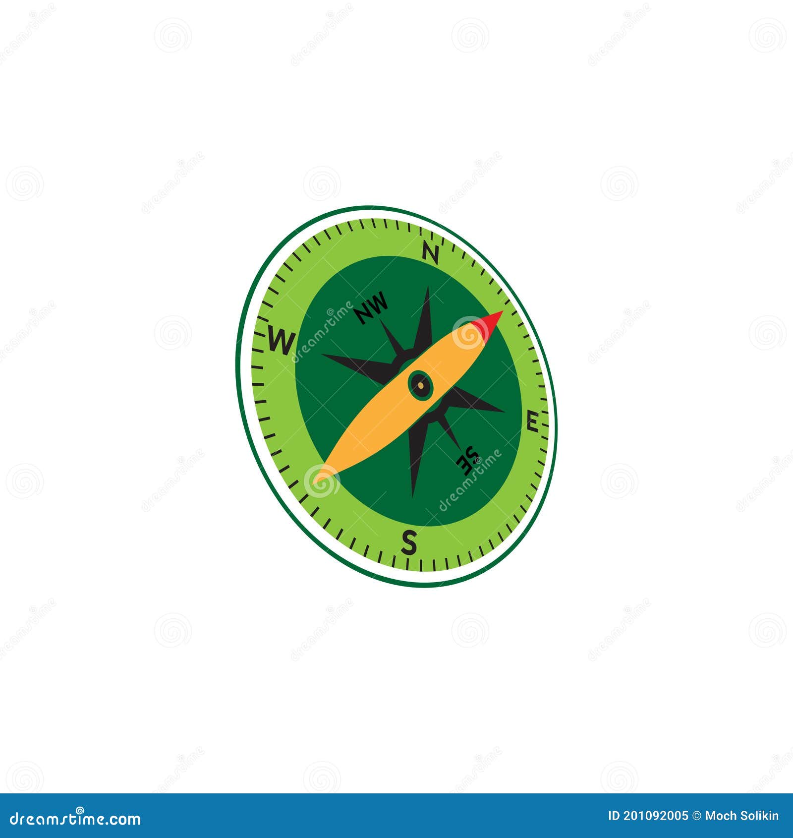 Compass Logo Design. Pointer North, South, East, West, Compass Symbol ...