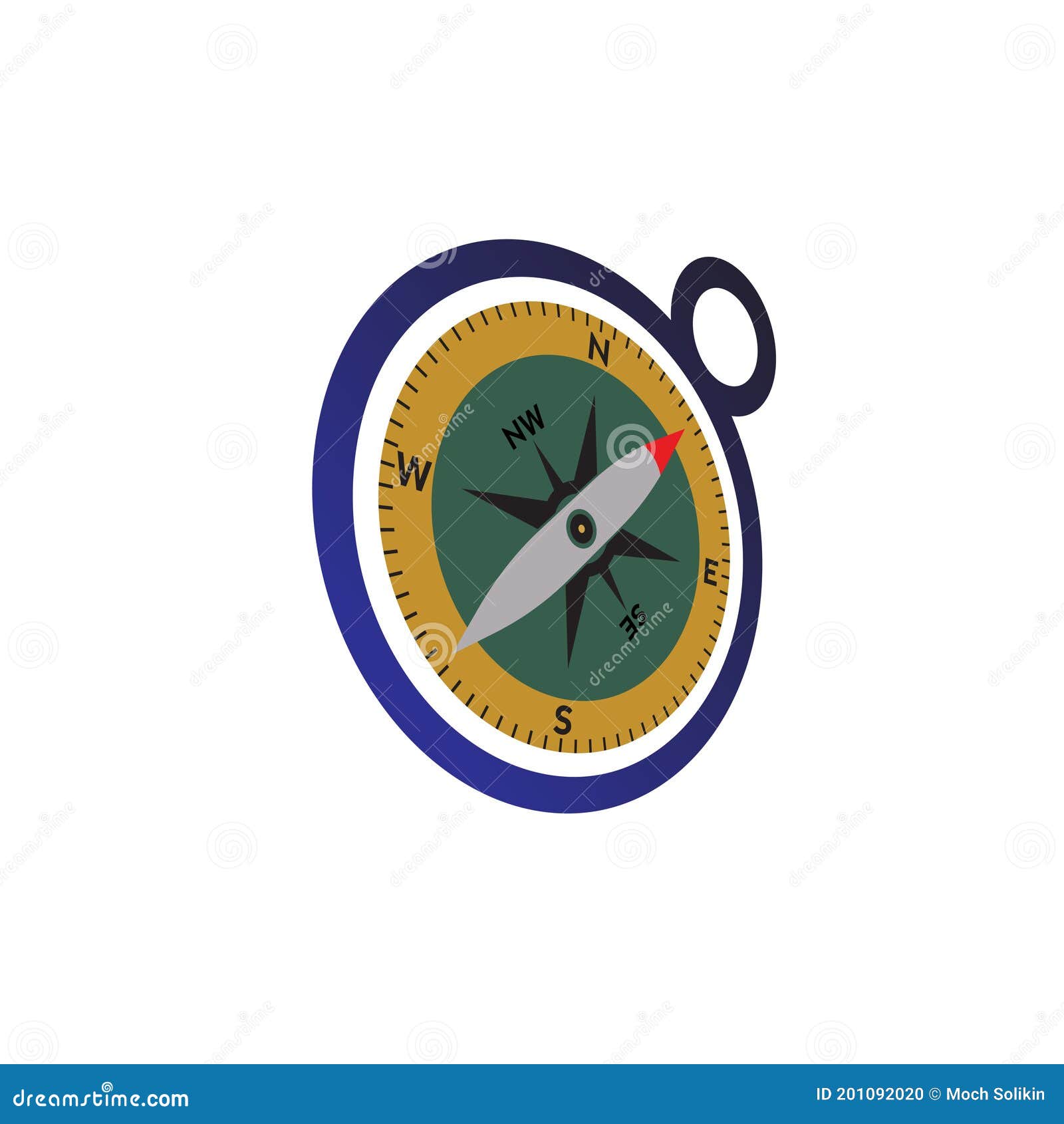 Compass Logo Design. Pointer North, South, East, West, Compass Symbol ...