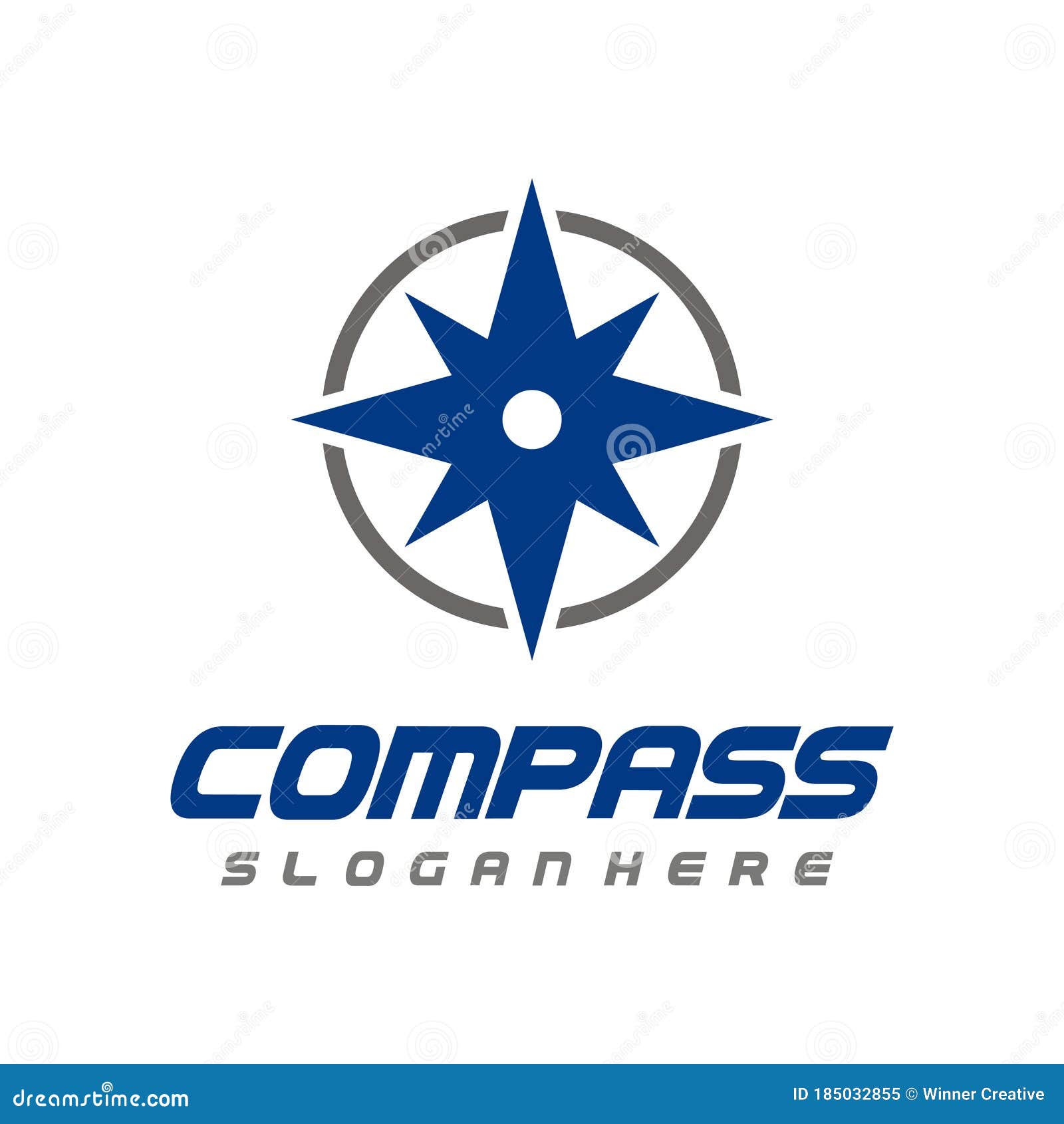 Compass Logo Design Vector stock vector. Illustration of direction ...