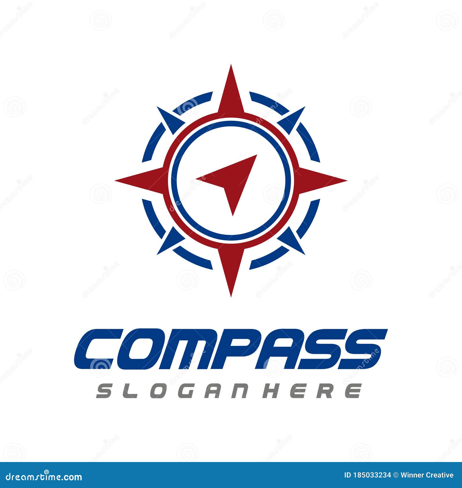 Compass Logo Design Vector stock vector. Illustration of design - 185033234