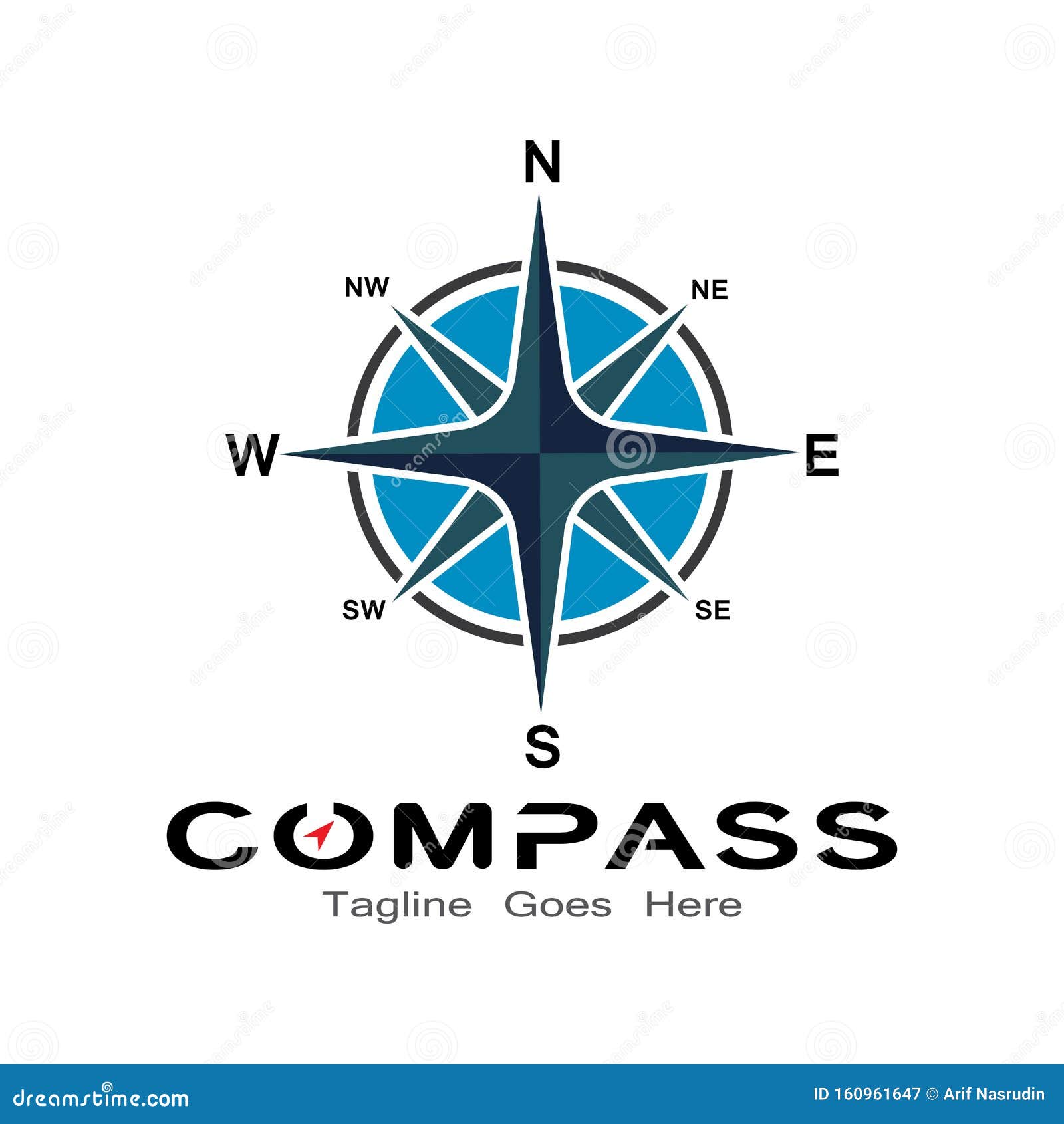 Compass Logo, Icon and Symbol. Ilustration Design Stock Vector ...