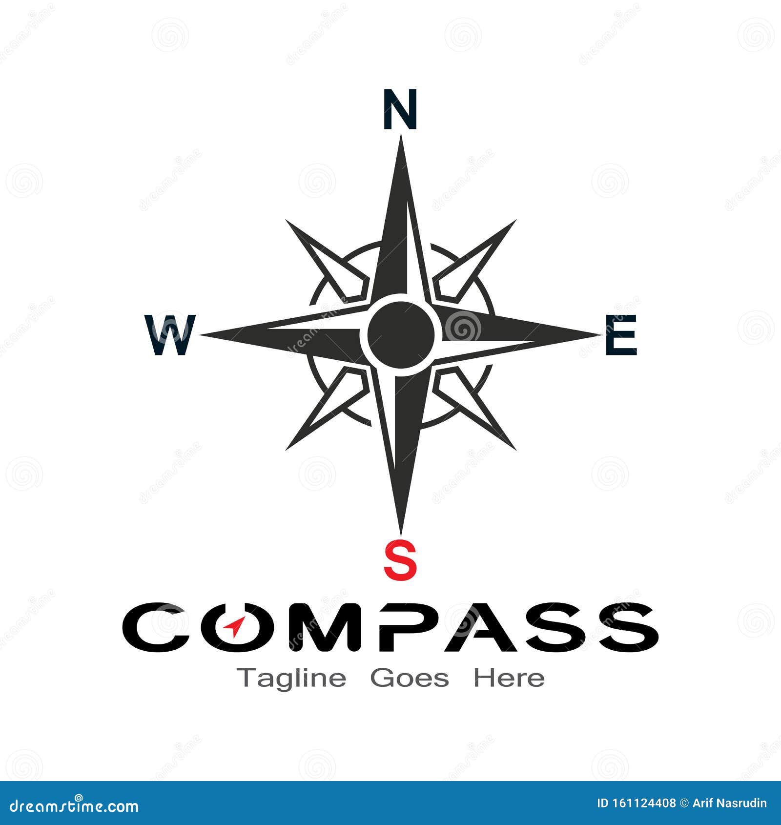 Compass Logo, Icon and Symbol. Ilustration Design Stock Illustration ...