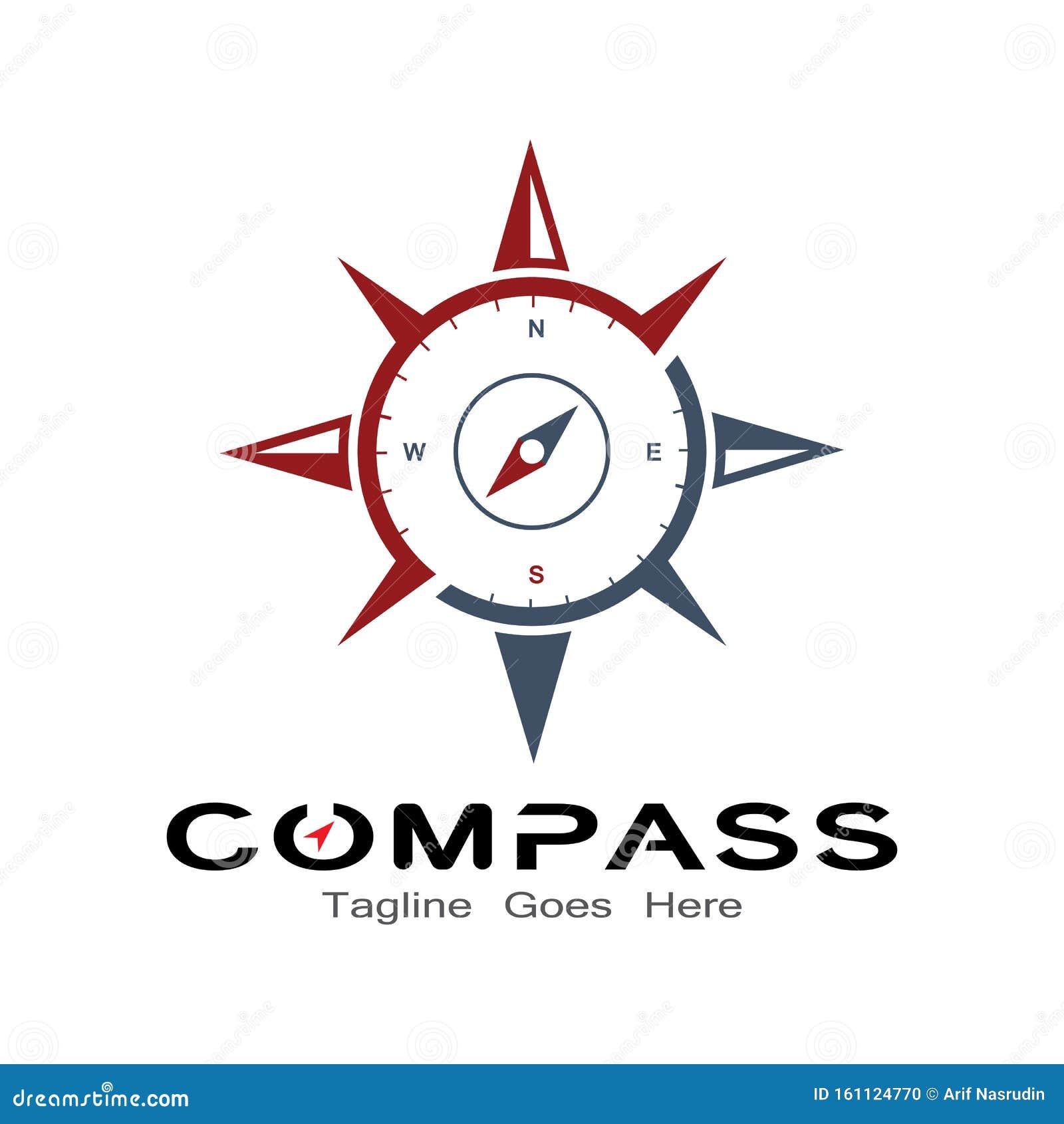 Compass Logo, Icon and Symbol. Ilustration Design Stock Illustration ...