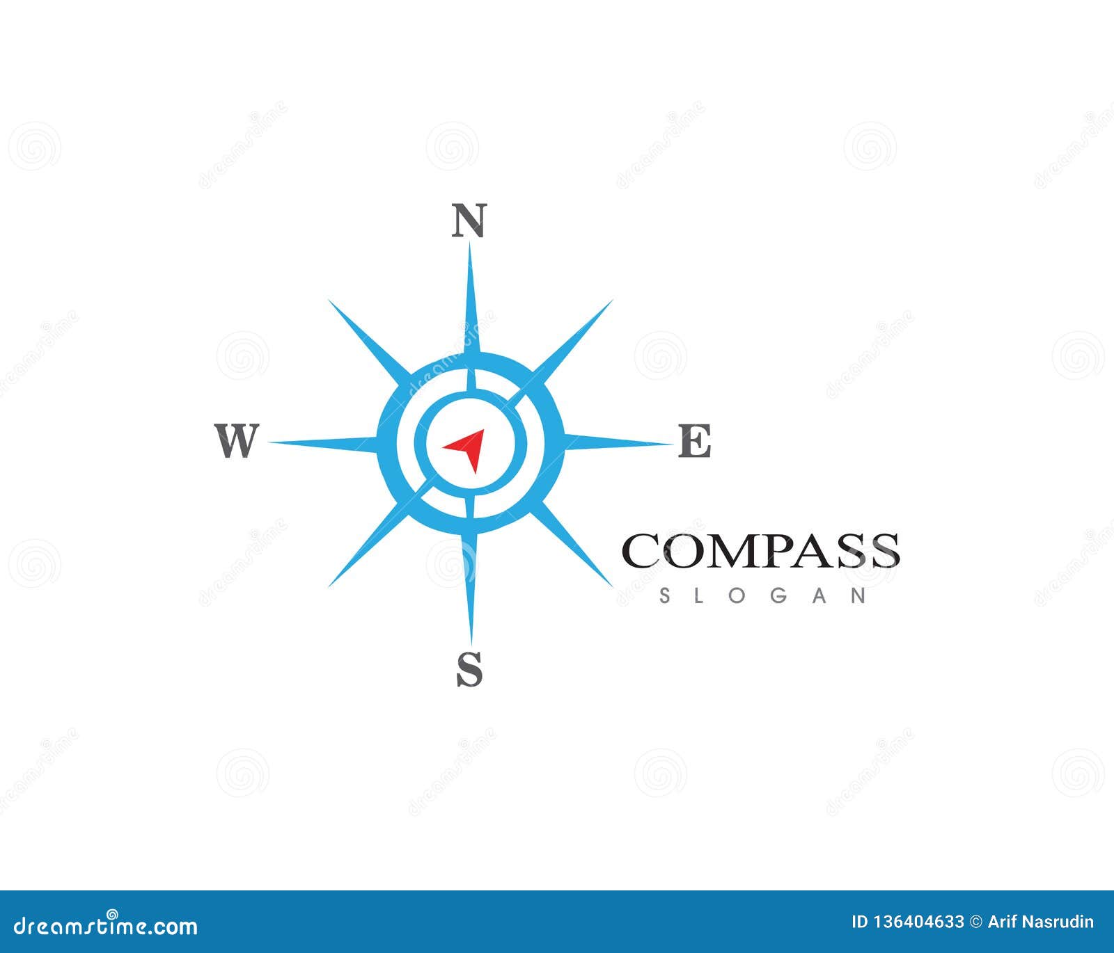 Compass Logo Sign Template Vector Icon Illustration Design Stock ...