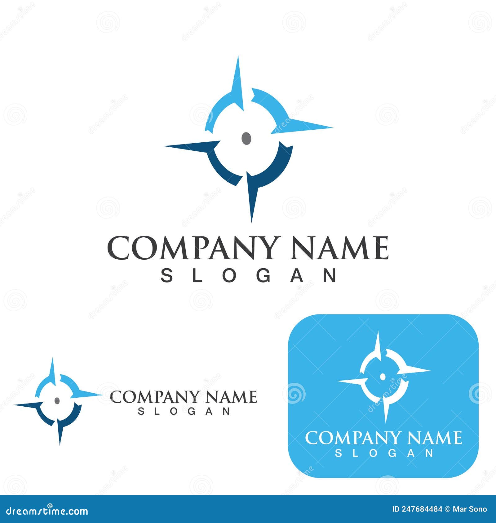 Compass Logo and Symbol Gps Vector Stock Vector - Illustration of ...