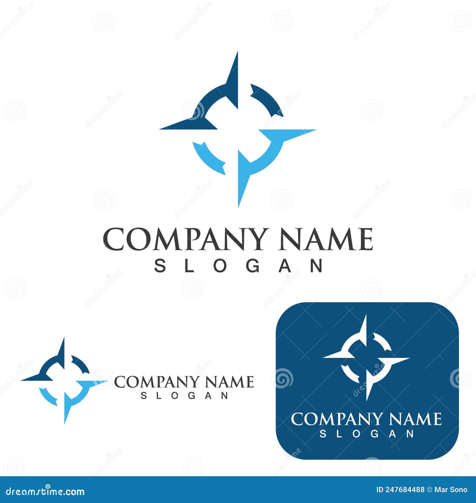 Compass Logo and Symbol Gps Vector Stock Vector - Illustration of icon ...