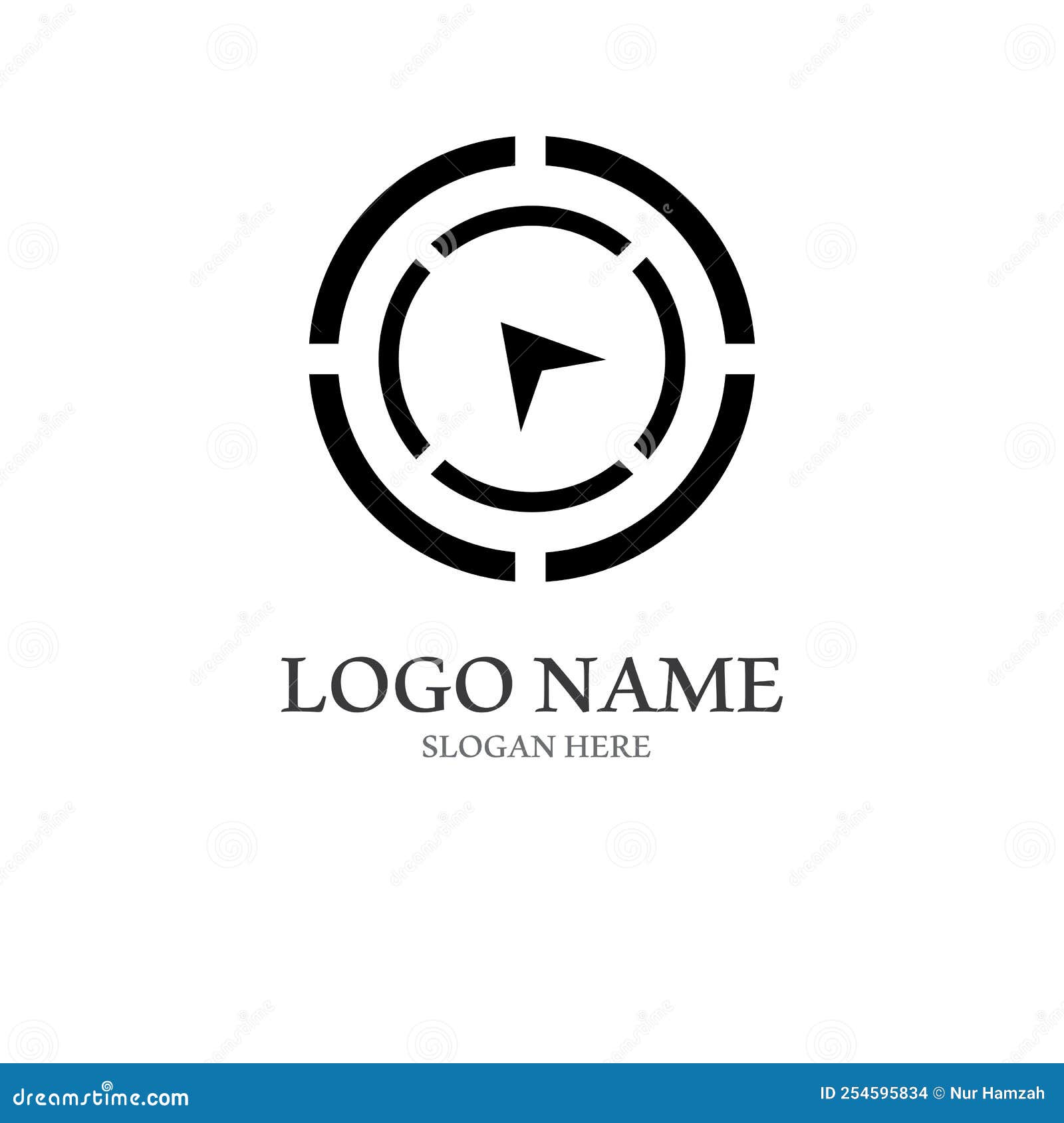 Compass Logo and Symbol with Vector Concept Illustration Template Stock ...