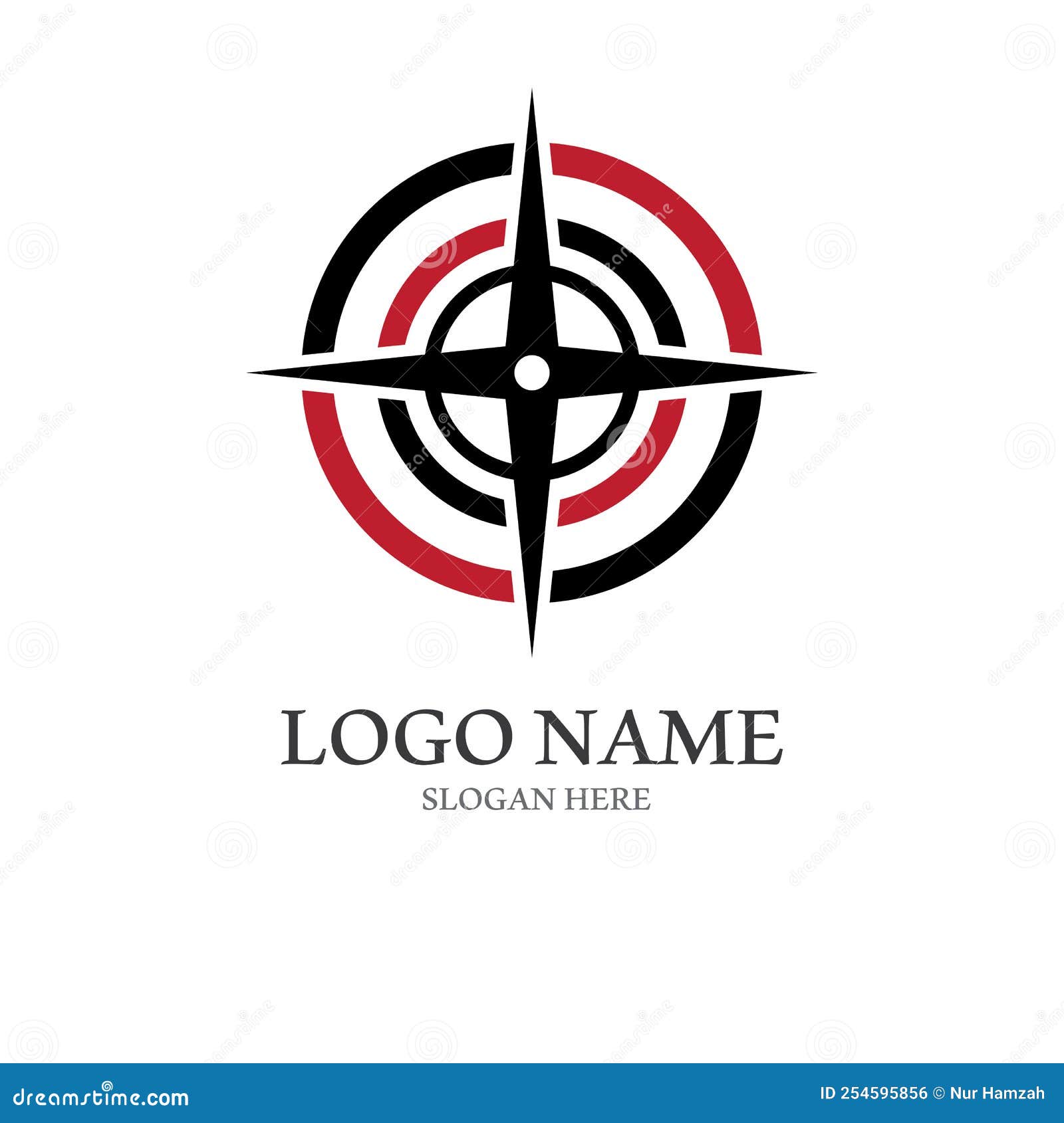 Compass Logo and Symbol with Vector Concept Illustration Template Stock ...