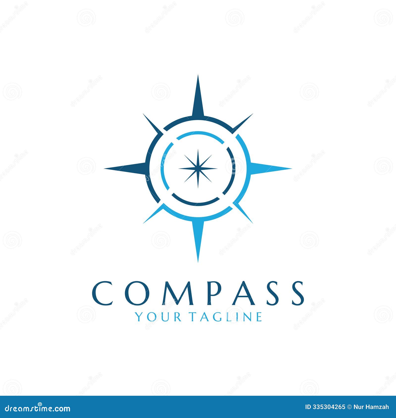 Compass Logo and Symbol with Vector Concept Illustration Template Stock ...