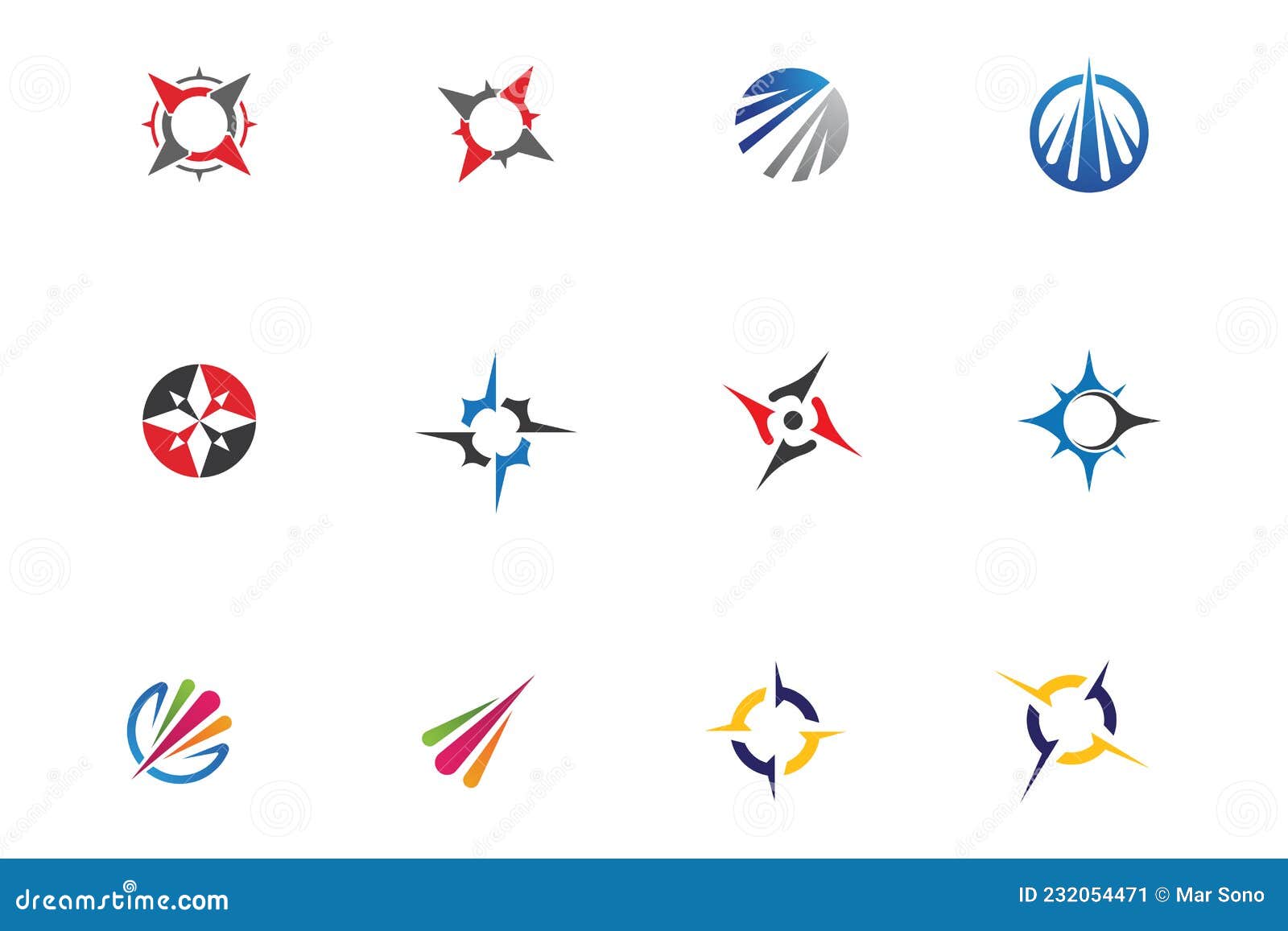 Compass Logo and Symbol Vector Eps10 Stock Vector - Illustration of ...