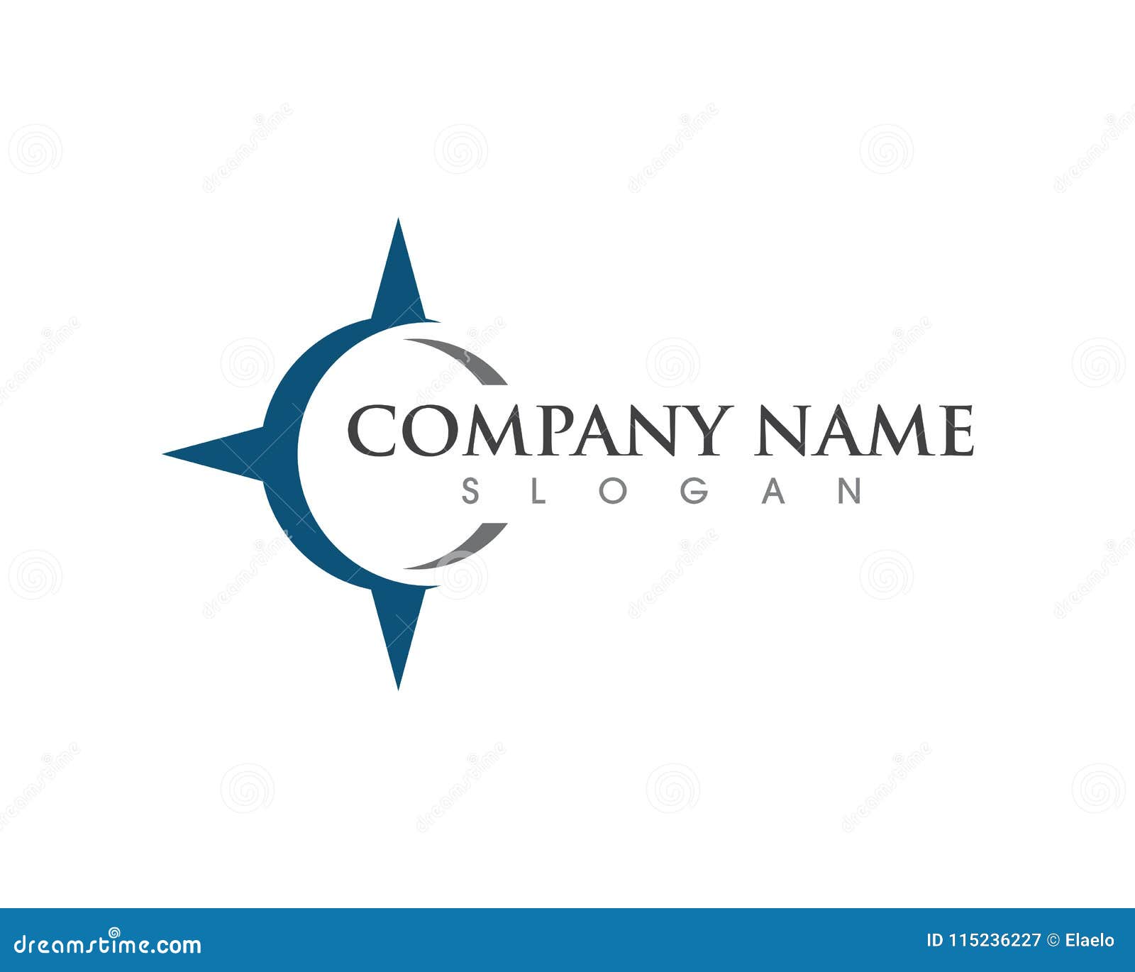 Compass Logo Compas Design Template Vector And Illustration 133077661