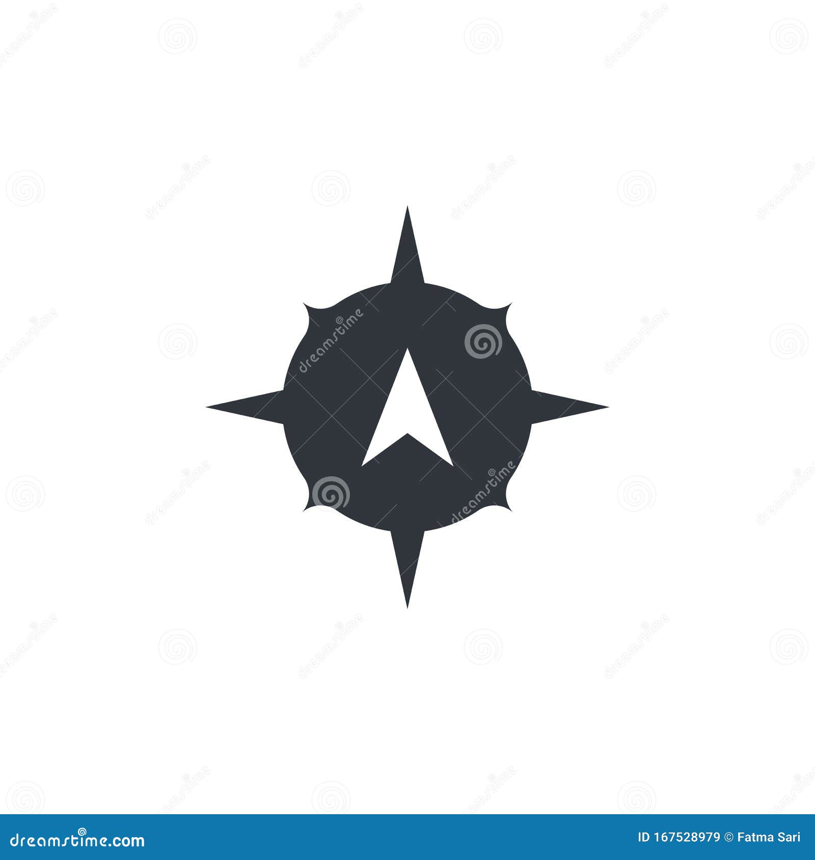 Compass Logo Template Vector Icon Stock Vector - Illustration of travel ...