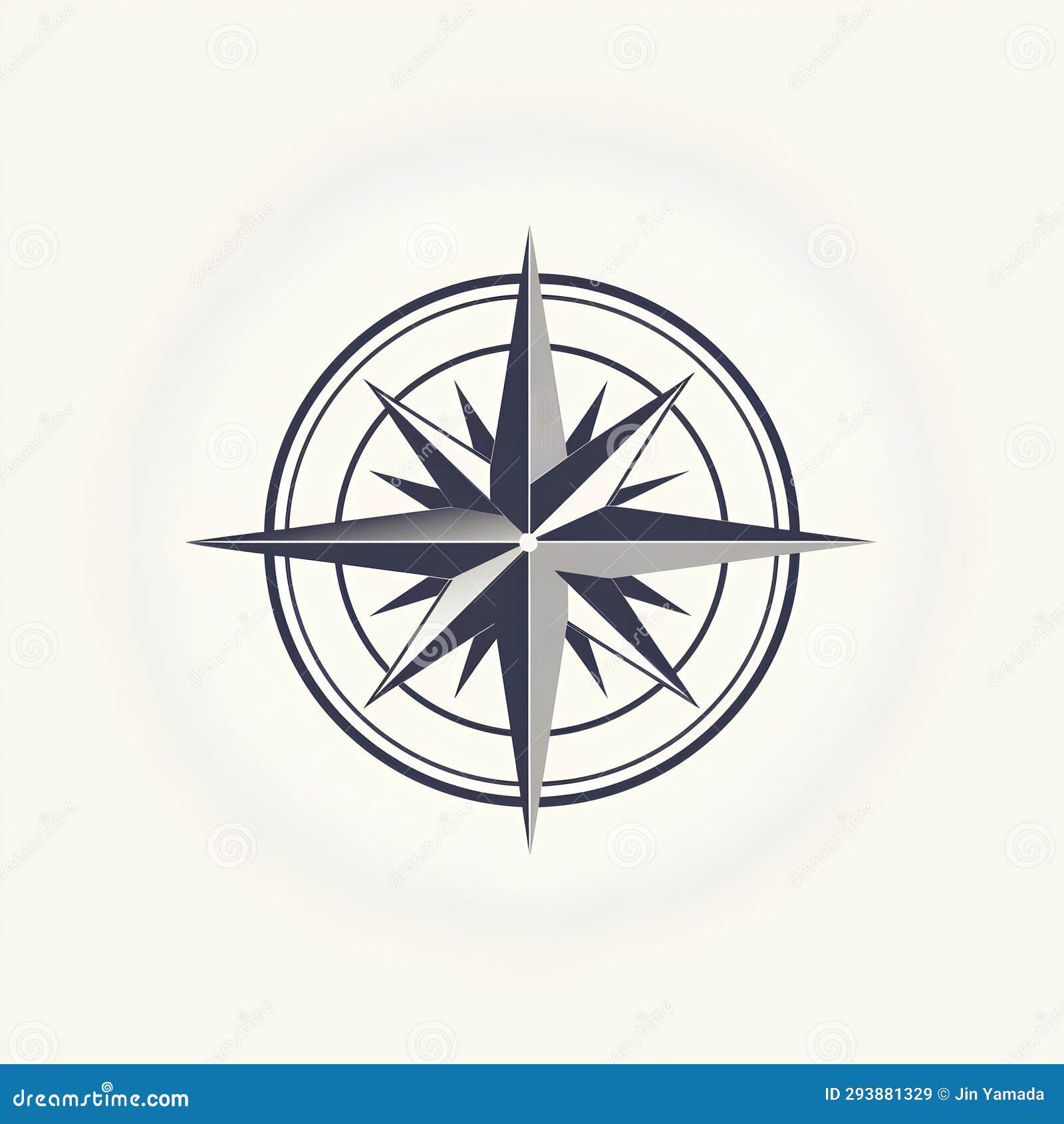 Compass Logo Template. Wind Rose Icon Stock Illustration - Illustration ...
