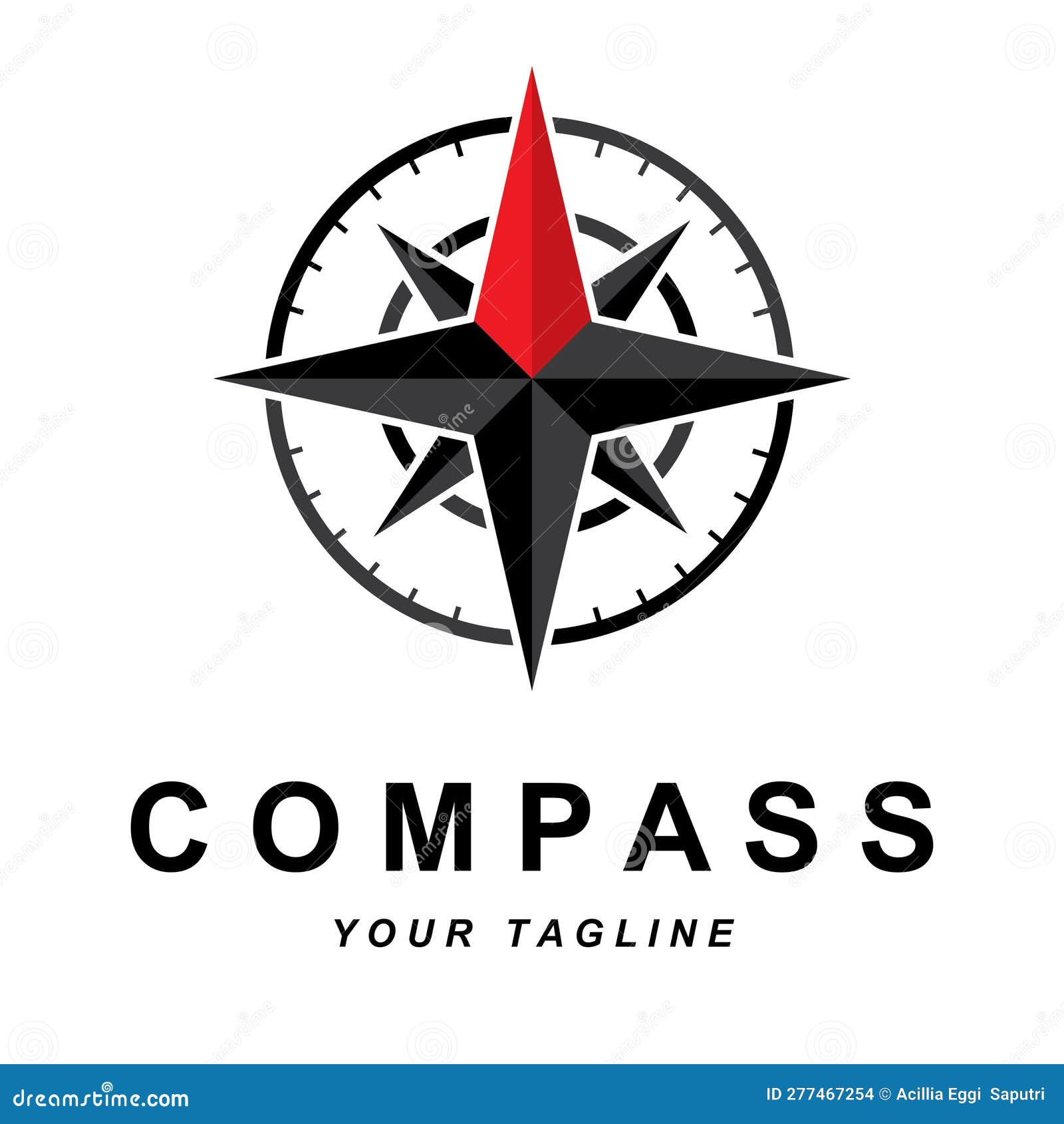 Compass logo vector stock vector. Illustration of navigator - 277467254