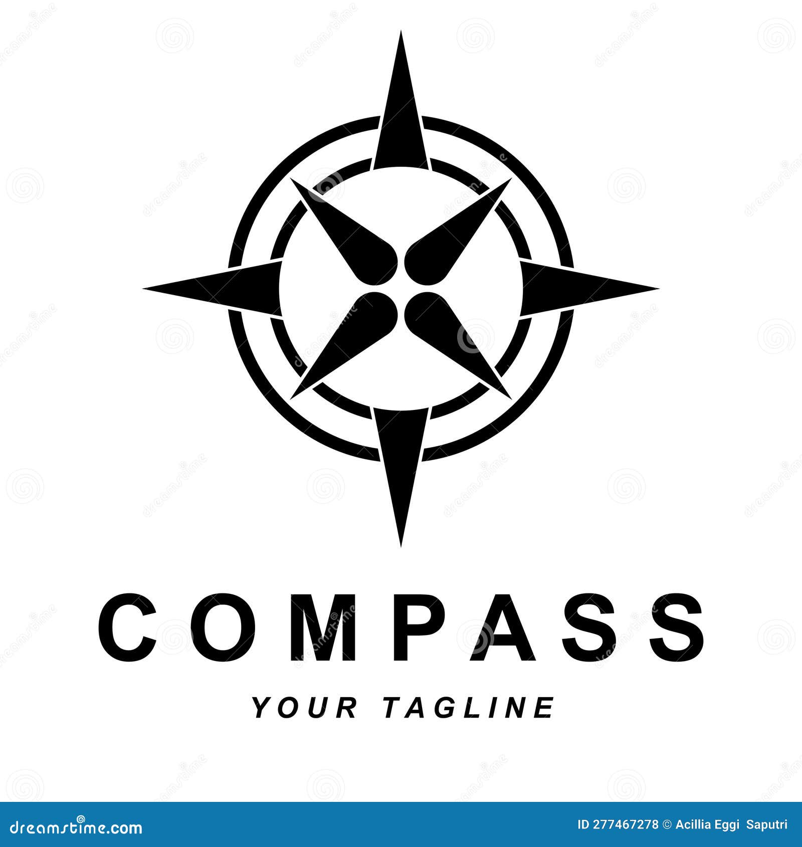Compass logo vector stock vector. Illustration of isolated - 277467278