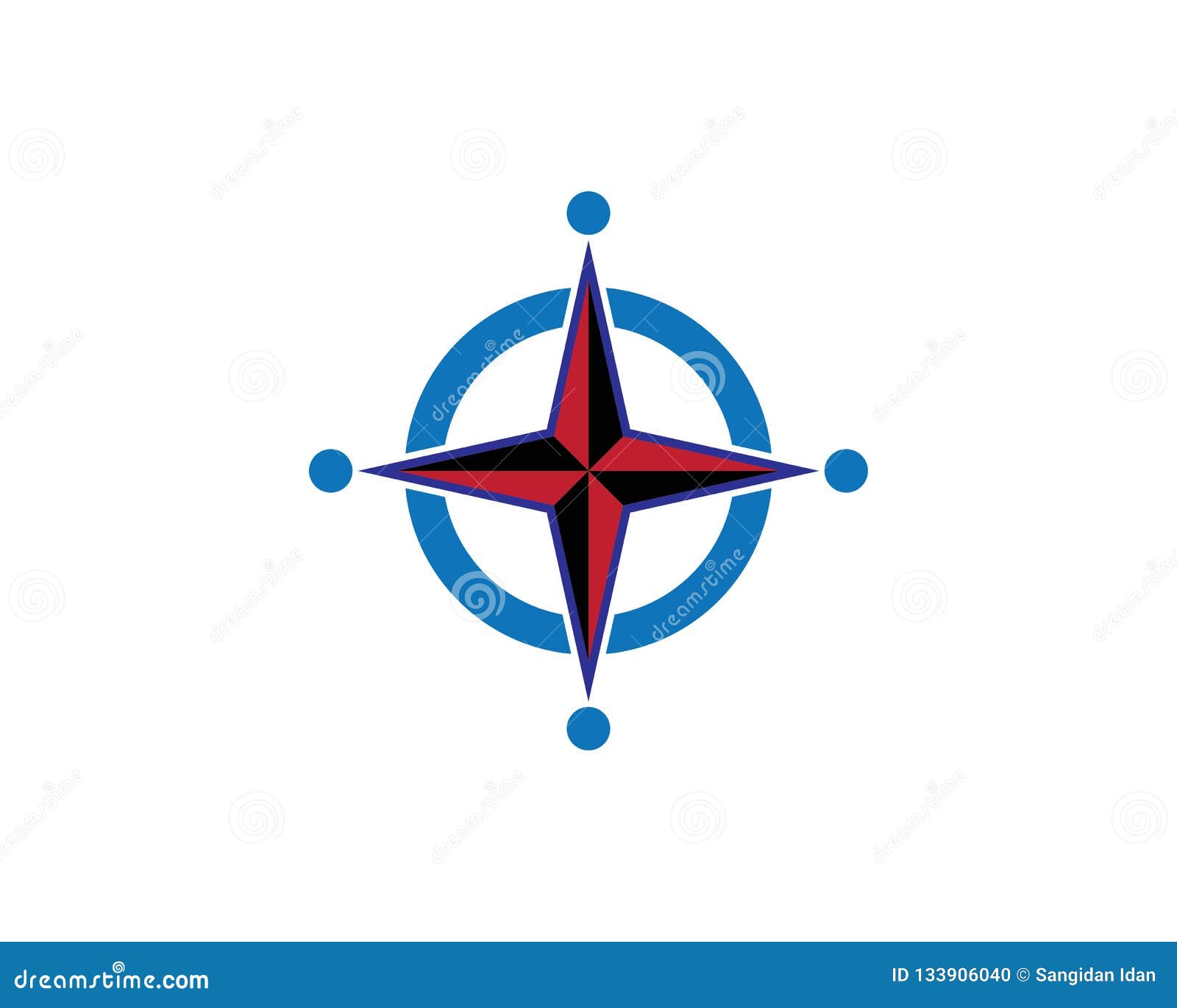 Compass logo vector stock vector. Illustration of direction - 133906040