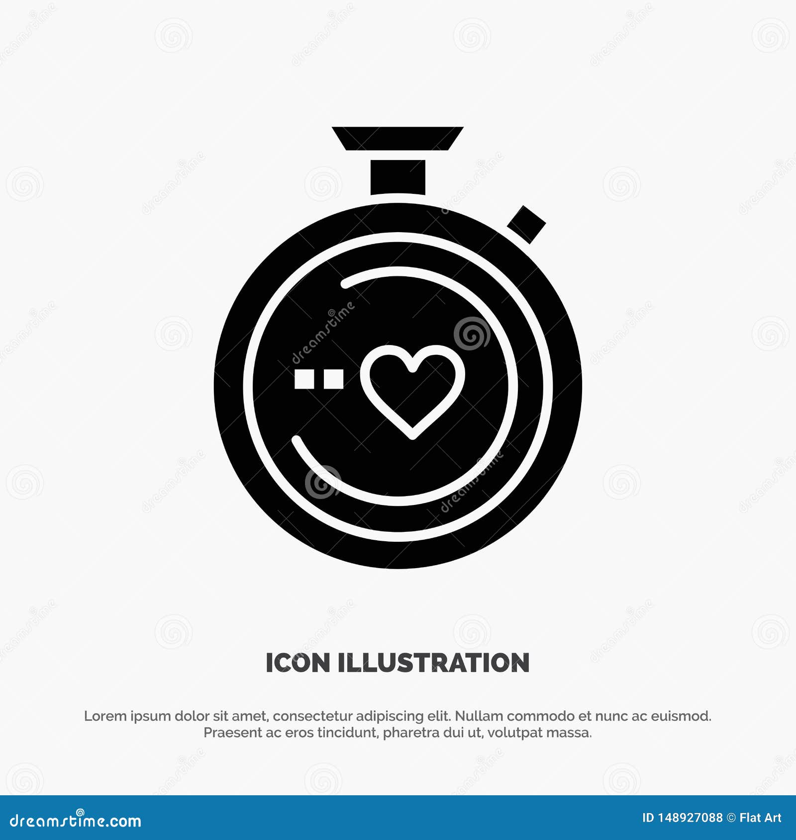 Compass, Love, Heart, Wedding Solid Glyph Icon Vector Stock Vector ...