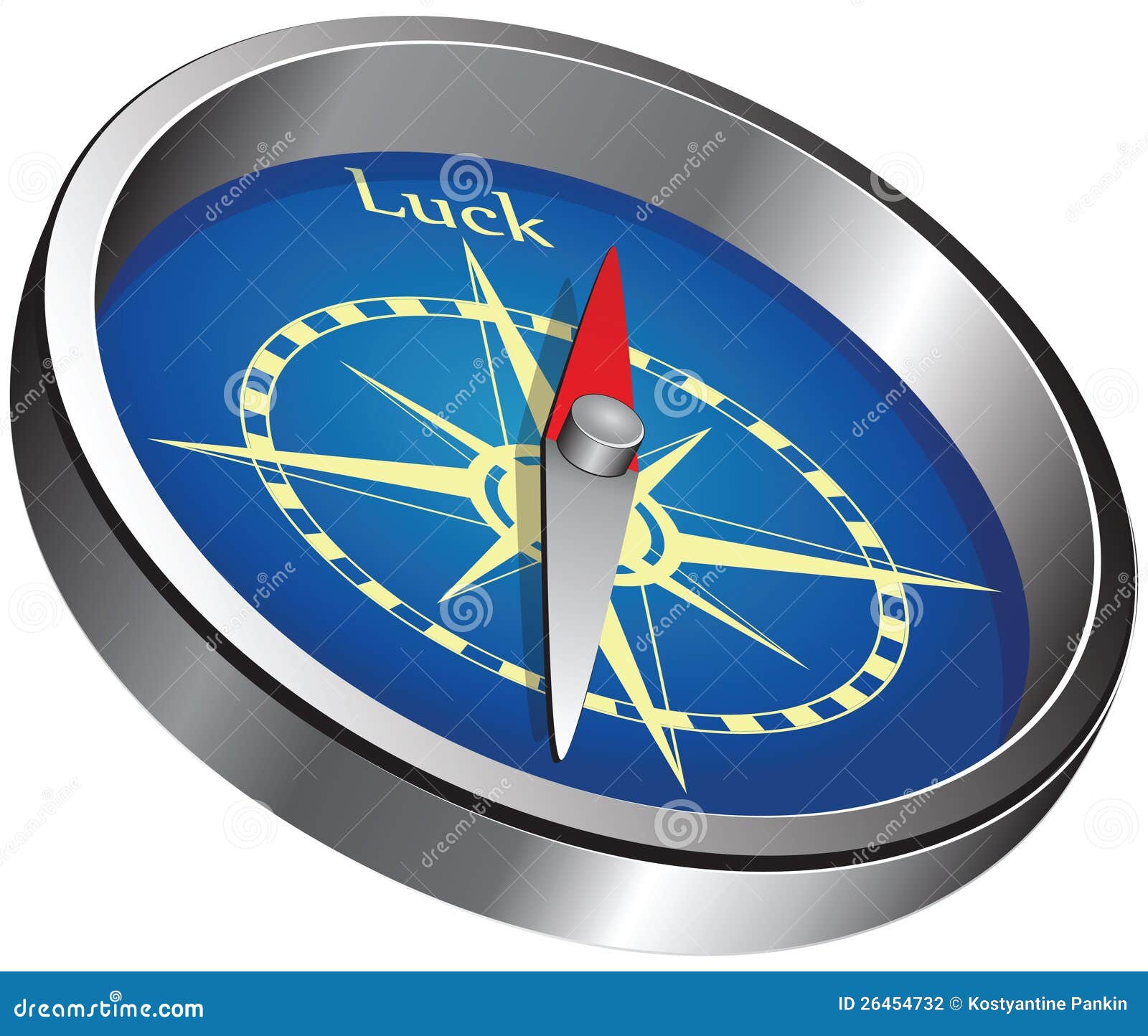 Compass Luck stock vector. Illustration of navigation - 26454732
