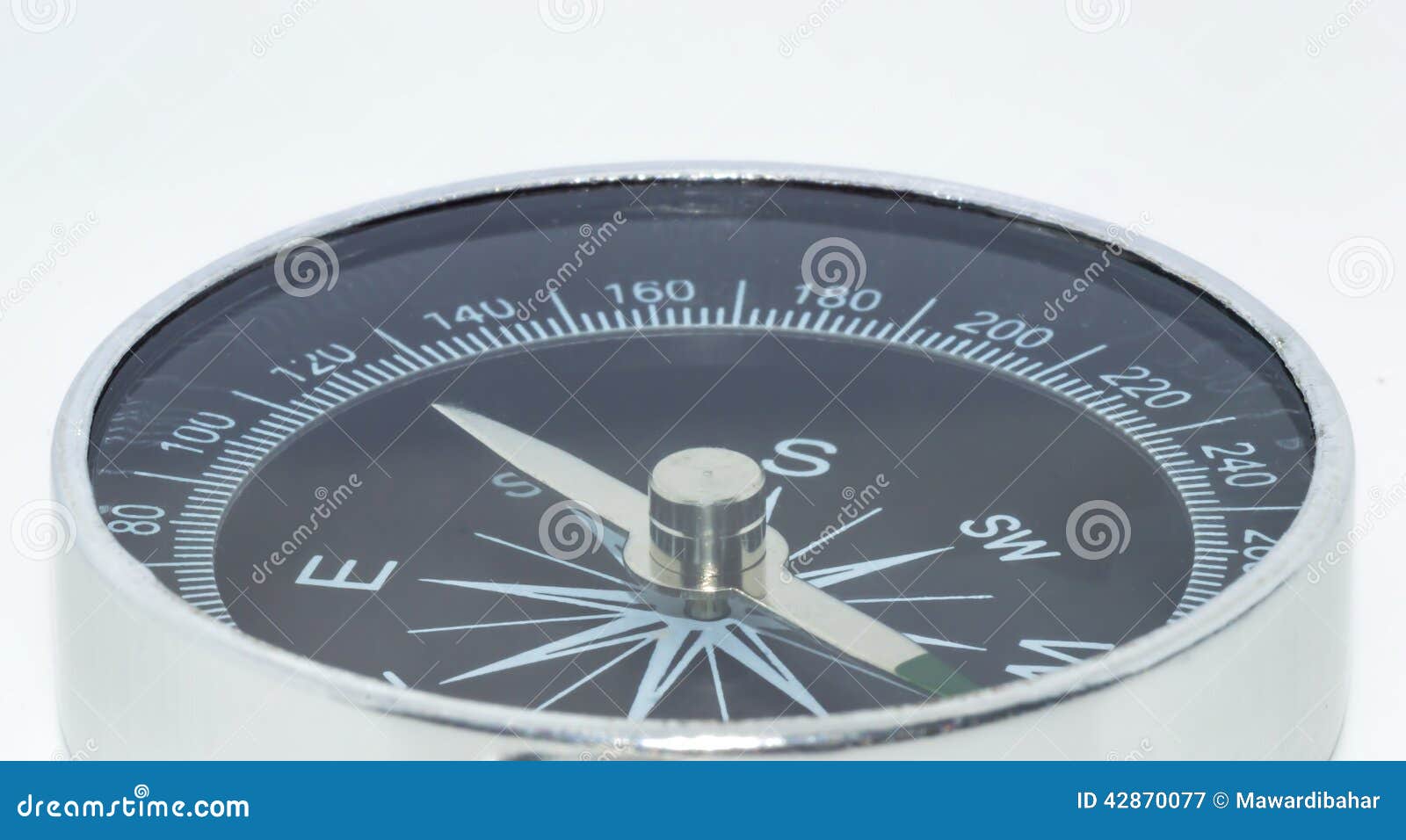 Compass stock image. Image of isolated, metallic, measure - 42870077