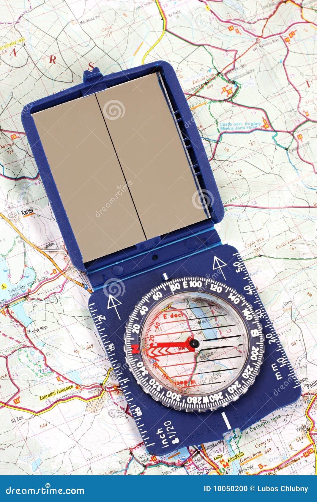 Compass and map stock photo. Image of north, disc, situation - 10050200