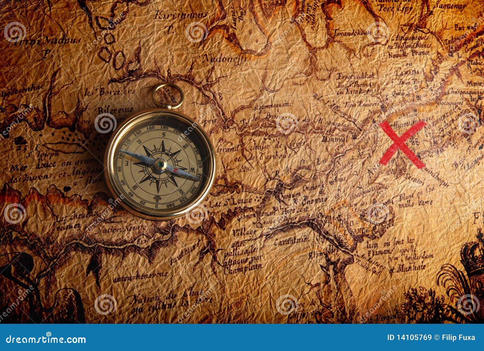Compass and a map stock image. Image of compass, mark - 14105769