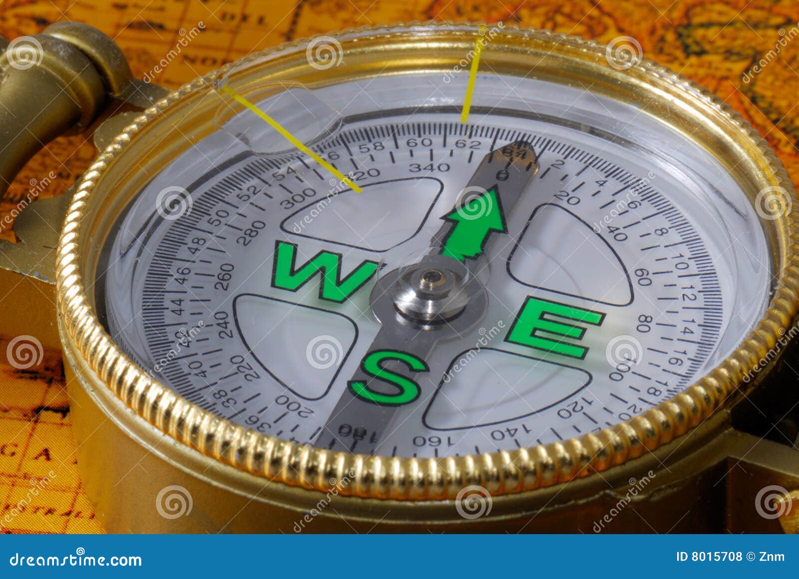 Compass And Map Stock Photography | CartoonDealer.com #8015708