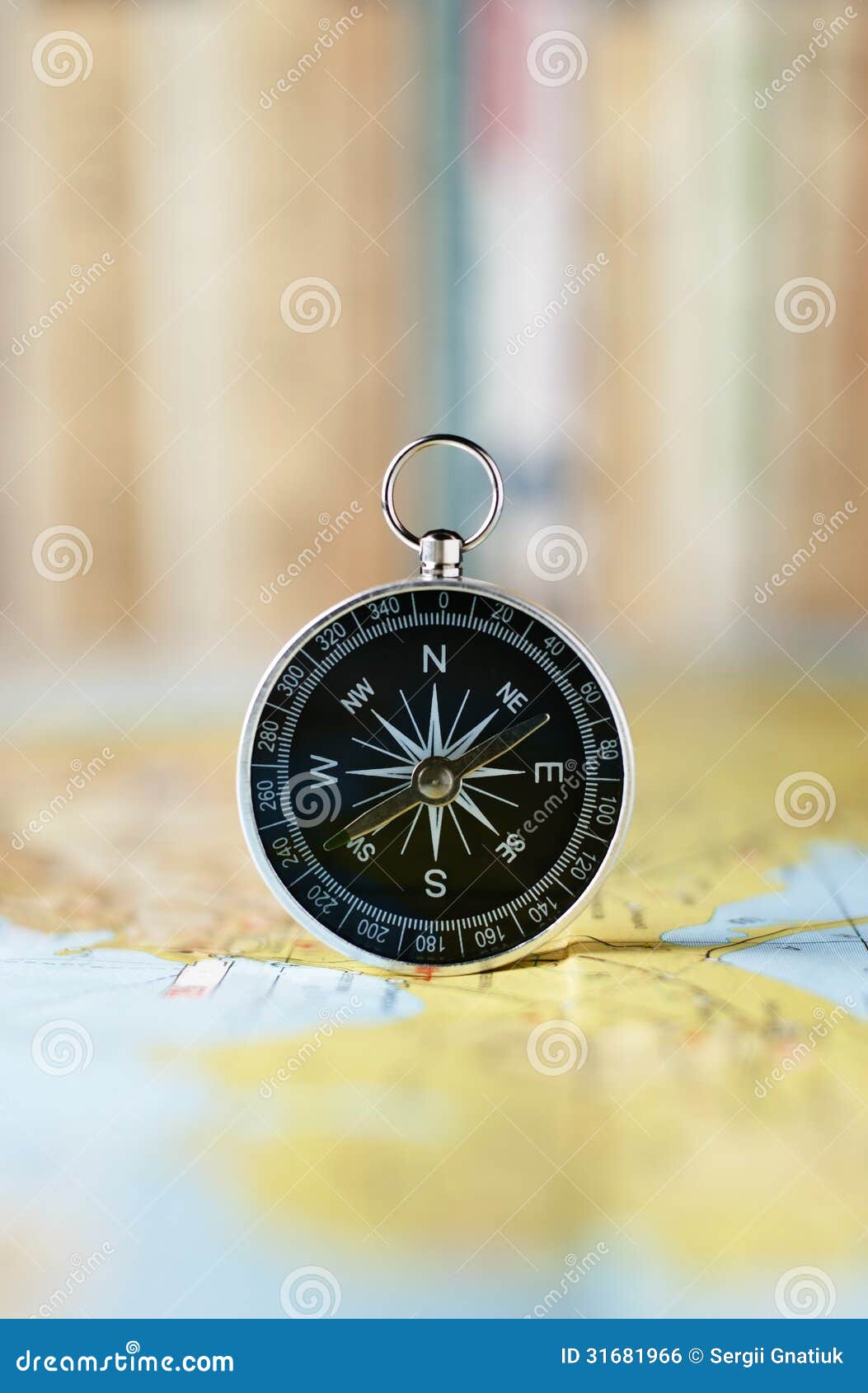 Compass On The Map Royalty-Free Stock Image | CartoonDealer.com #31681966