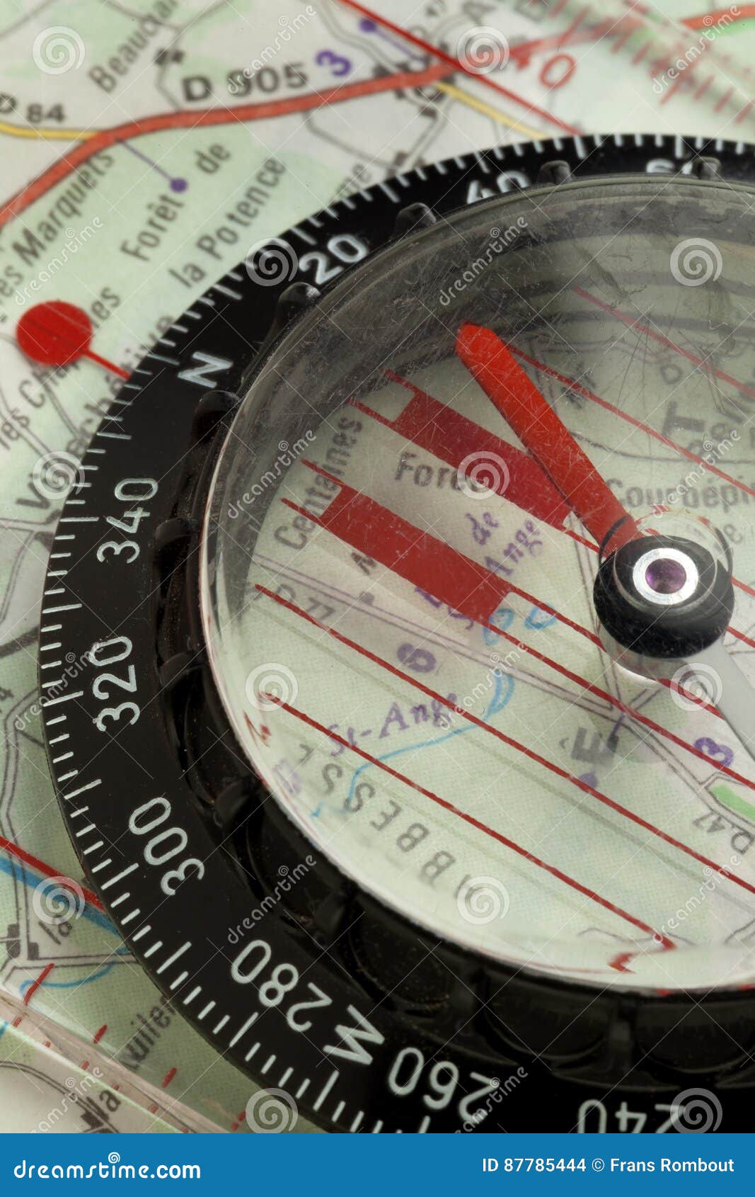 Compass on a map stock photo. Image of wind, rose, icon - 87785444