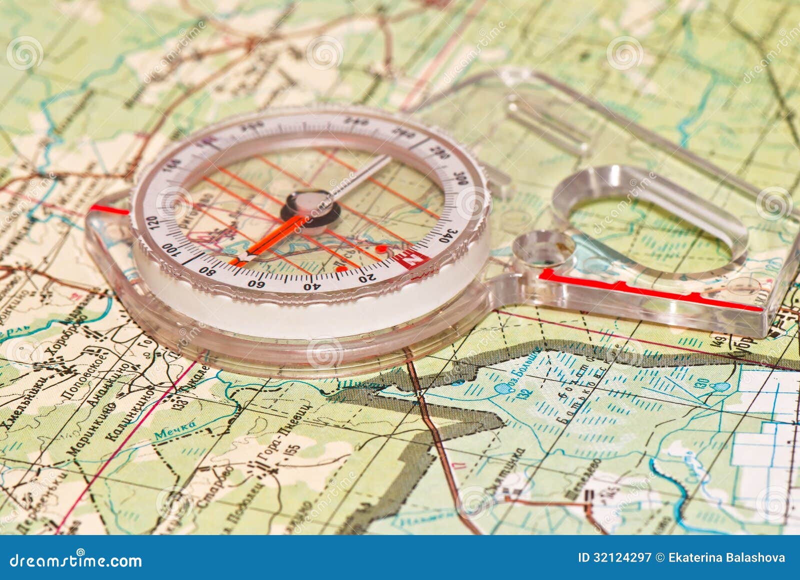 Compass and map stock image. Image of world, west, trip - 32124297