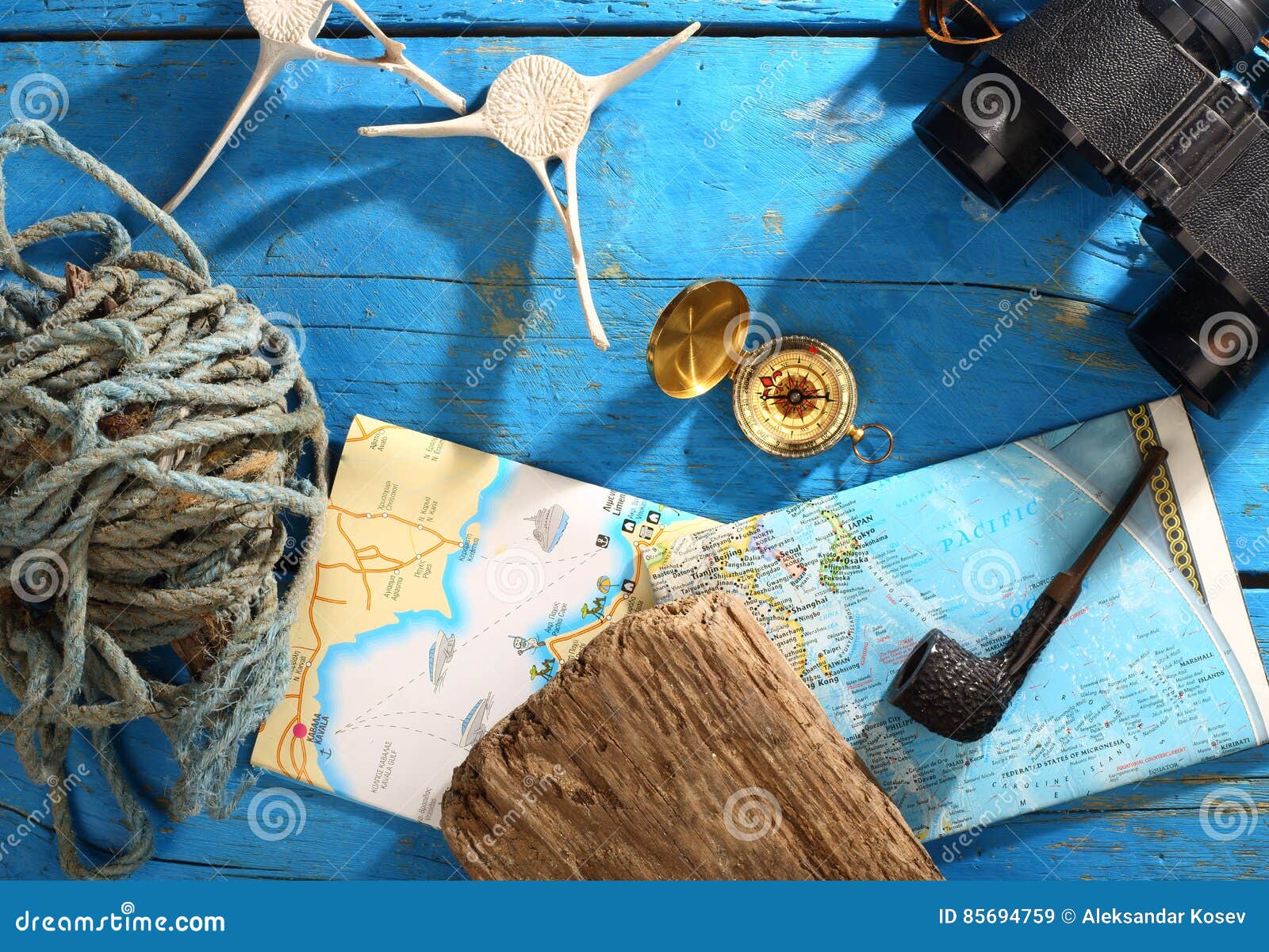 Compass And Maps Royalty-Free Stock Photography | CartoonDealer.com ...