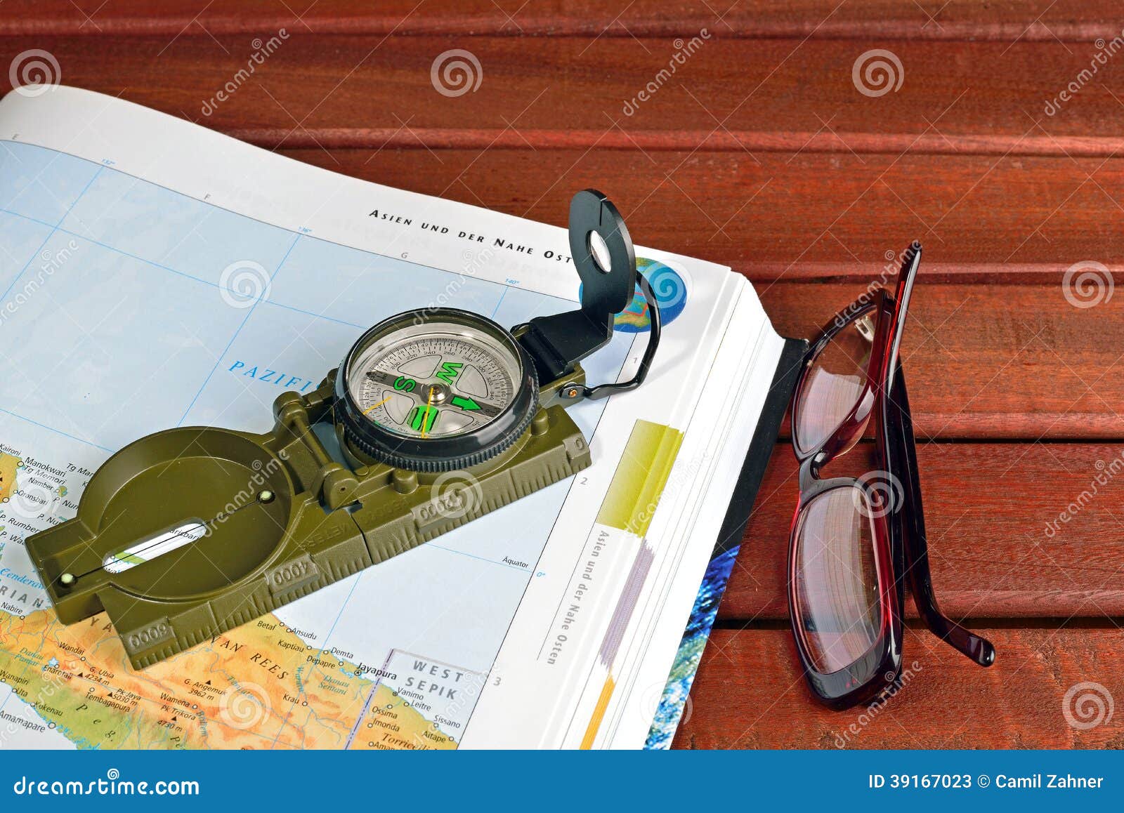 Compass and maps stock image. Image of global, discovery - 39167023