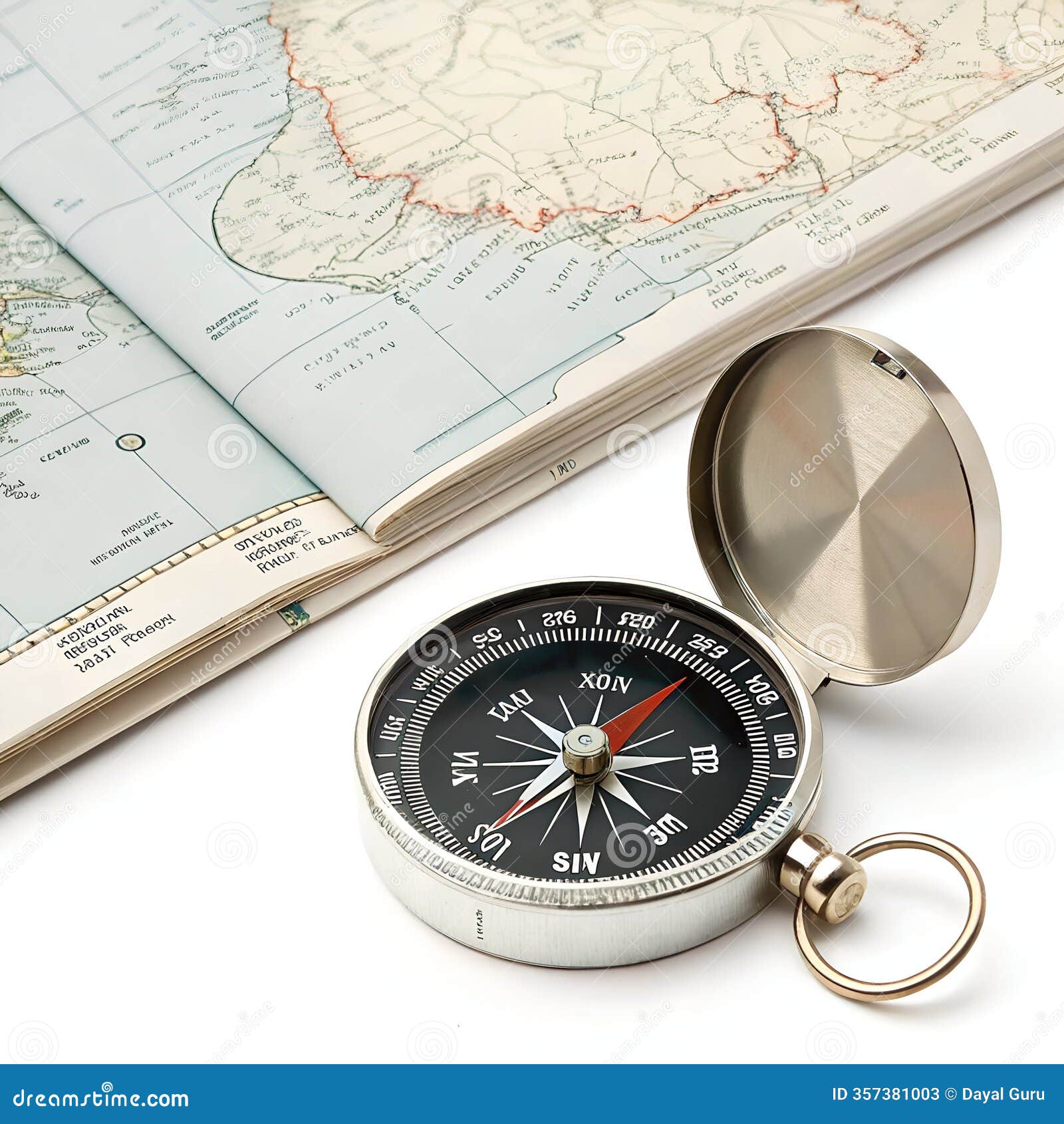 "Compass and Maps stock illustration. Illustration of accessories ...