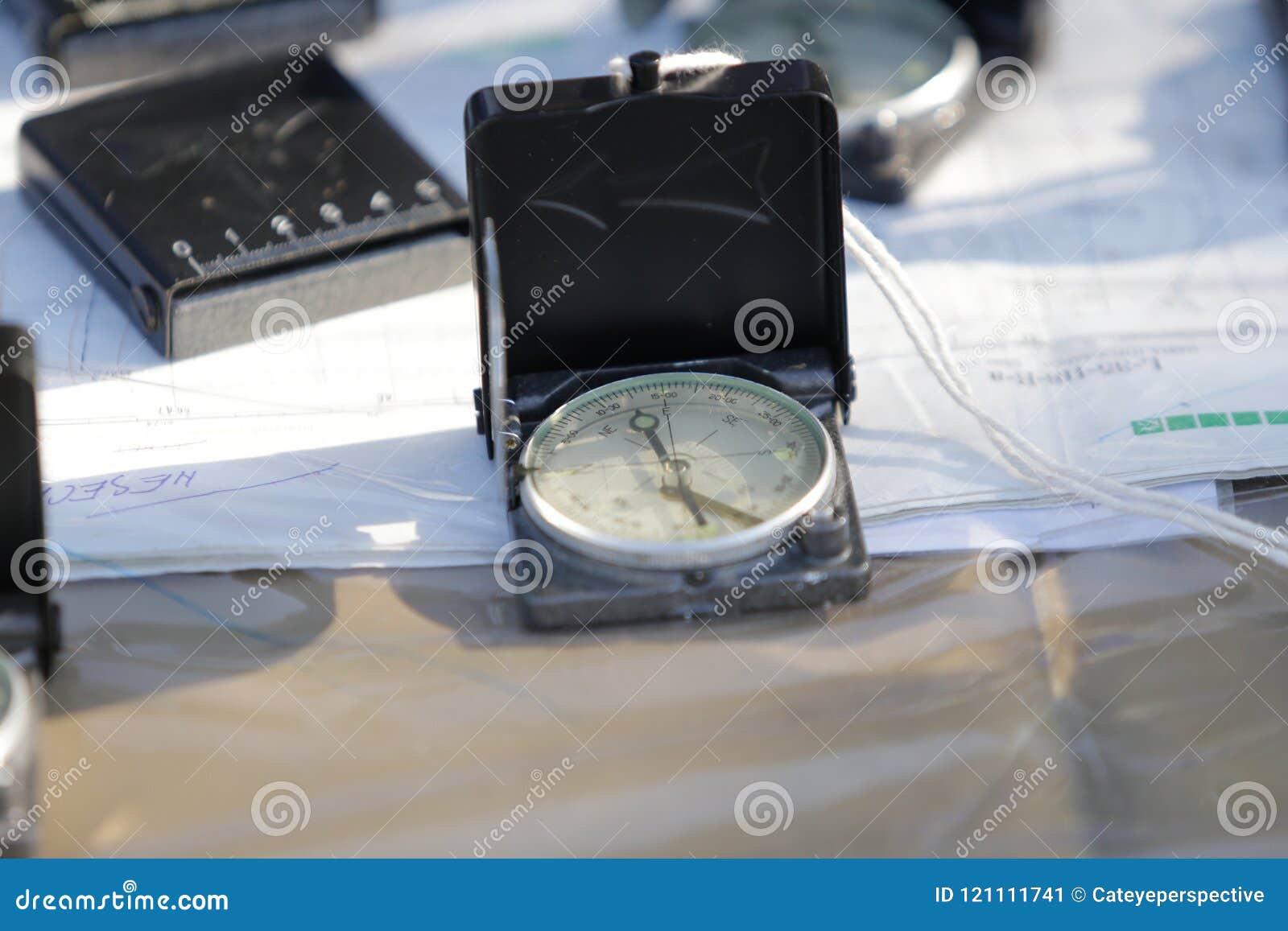 Compass And Maps Stock Image | CartoonDealer.com #121111741