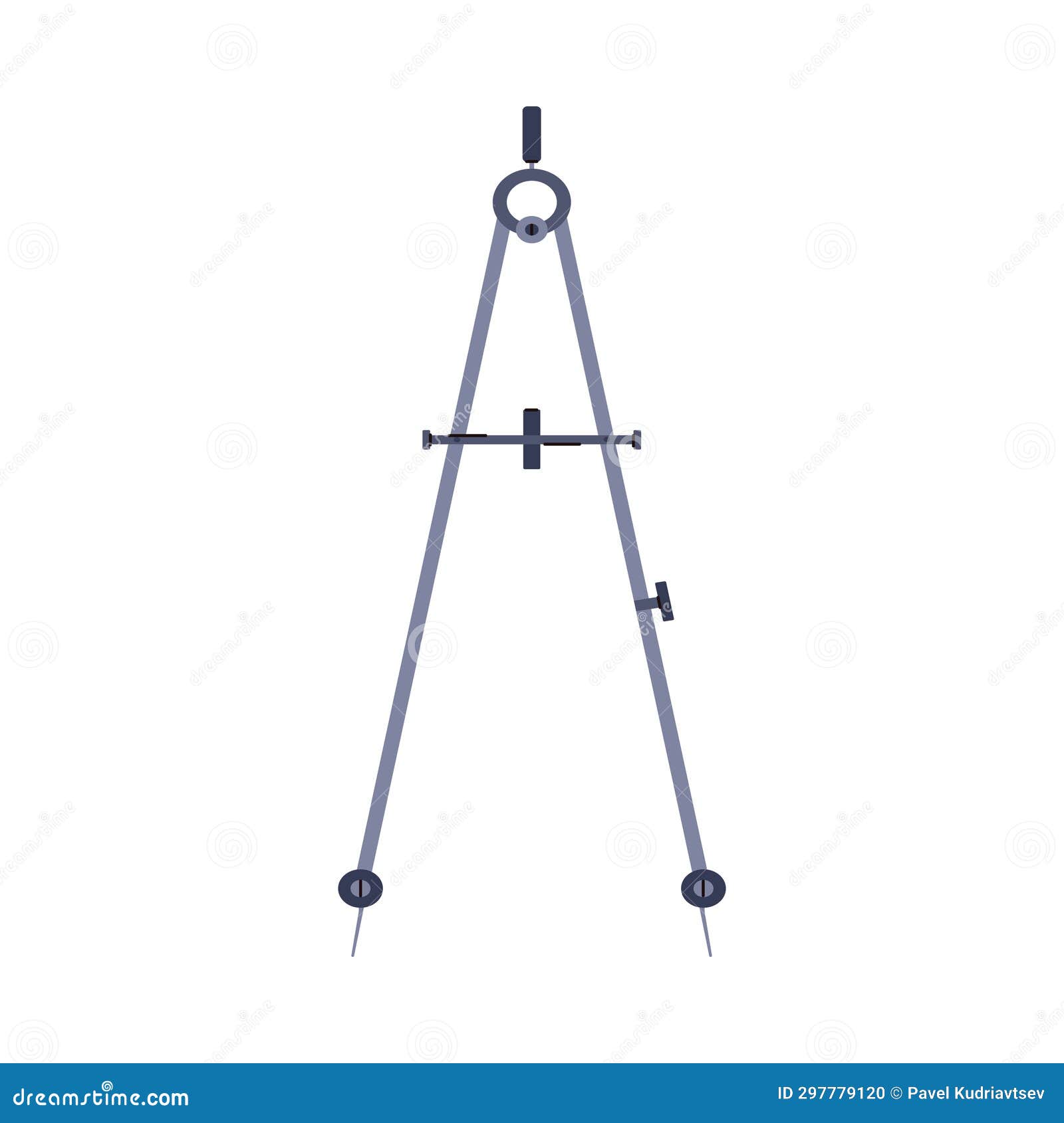 Compass Mathematician and Geometric Tool for Measurement or Drawing ...