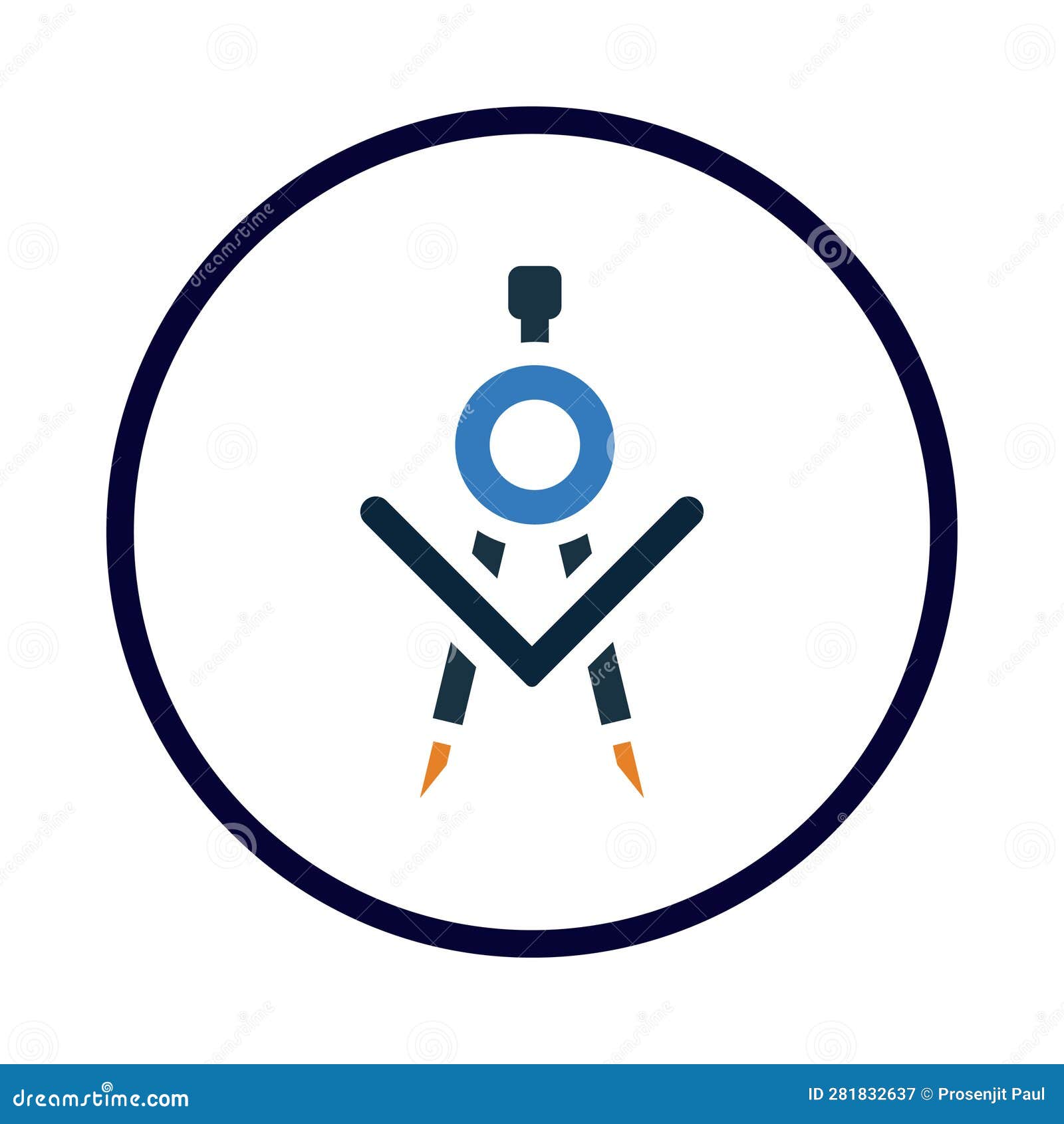 Compass Measure, Precision, Compass Drawing, Compass Tool Icon Stock ...