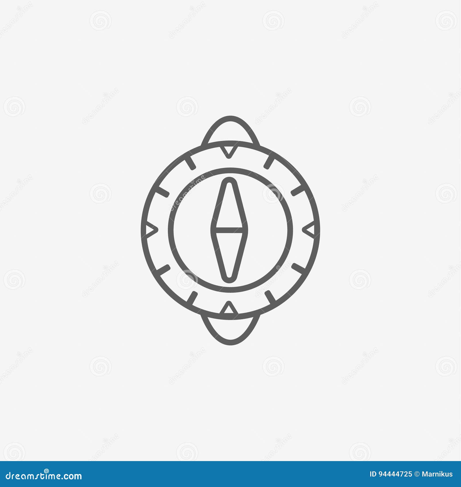 Compass modern icon stock vector. Illustration of orienteering - 94444725