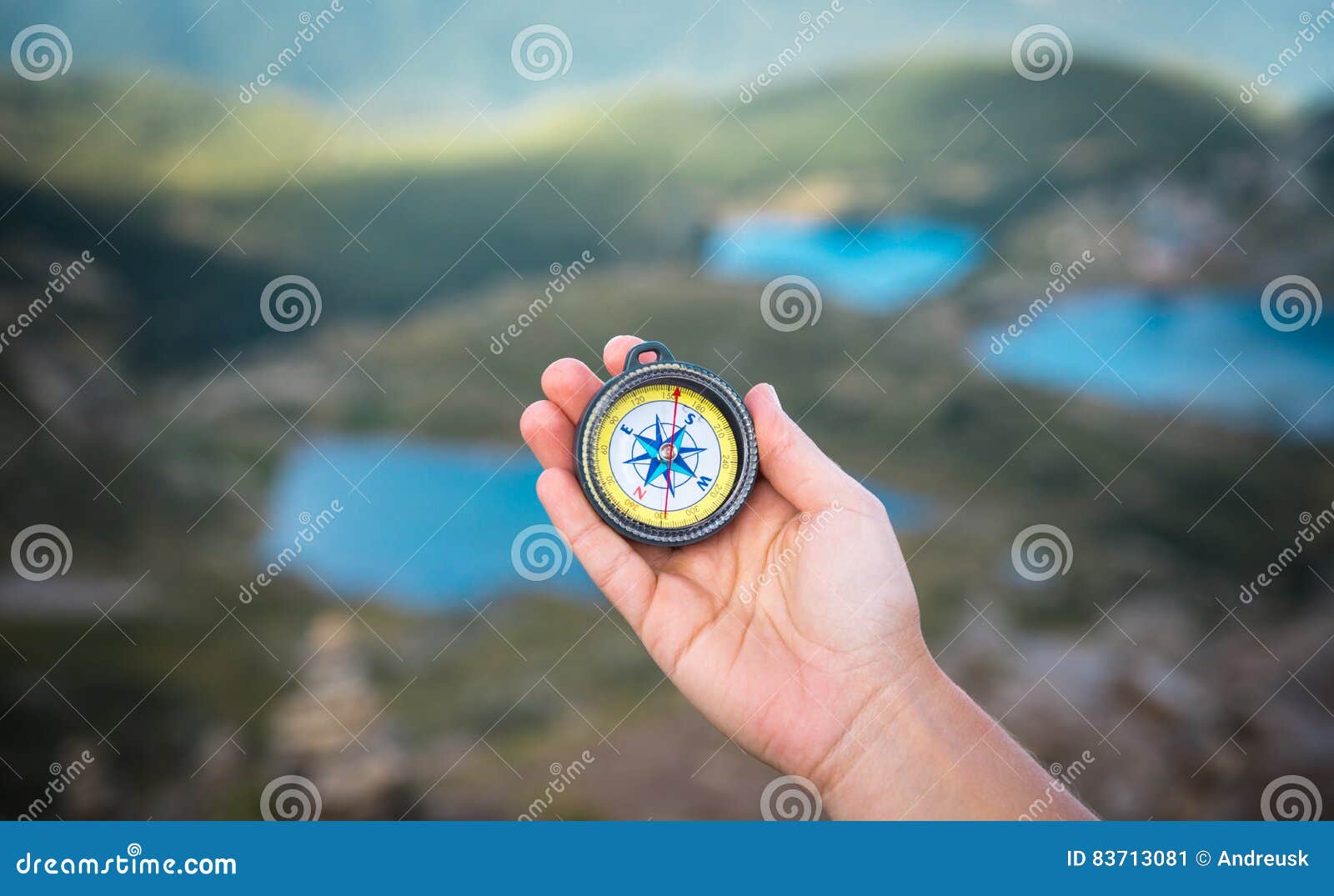 Compass in mountains stock image. Image of lost, journey - 83713081