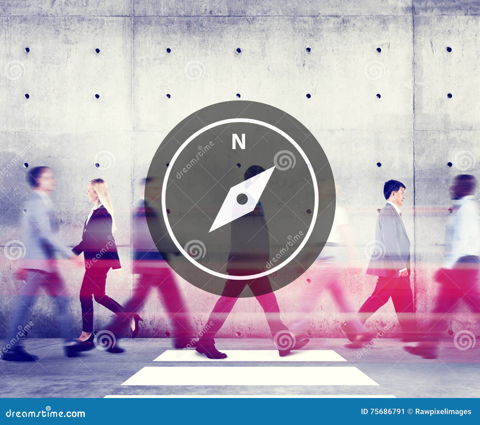 Compass Navigation Discover Guide Travel Concept Stock Illustration ...