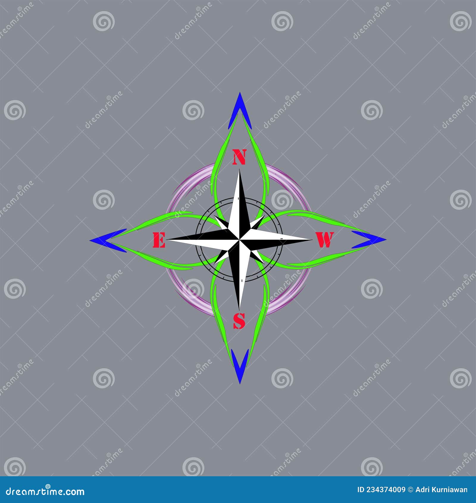 Compass Navigation Logo Vector Image Stock Vector - Illustration of ...