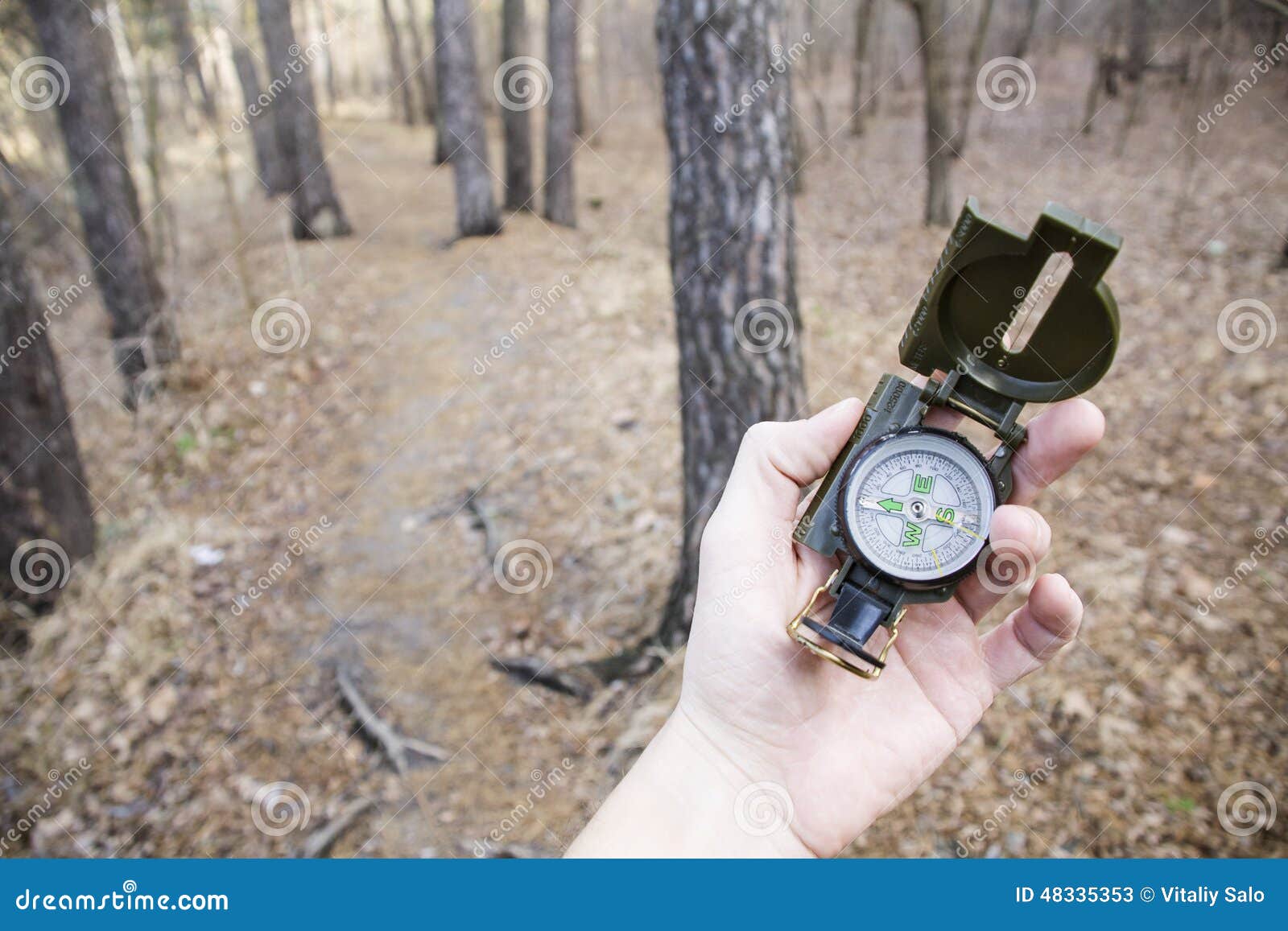 Compass stock image. Image of location, lost, outdoor - 48335353