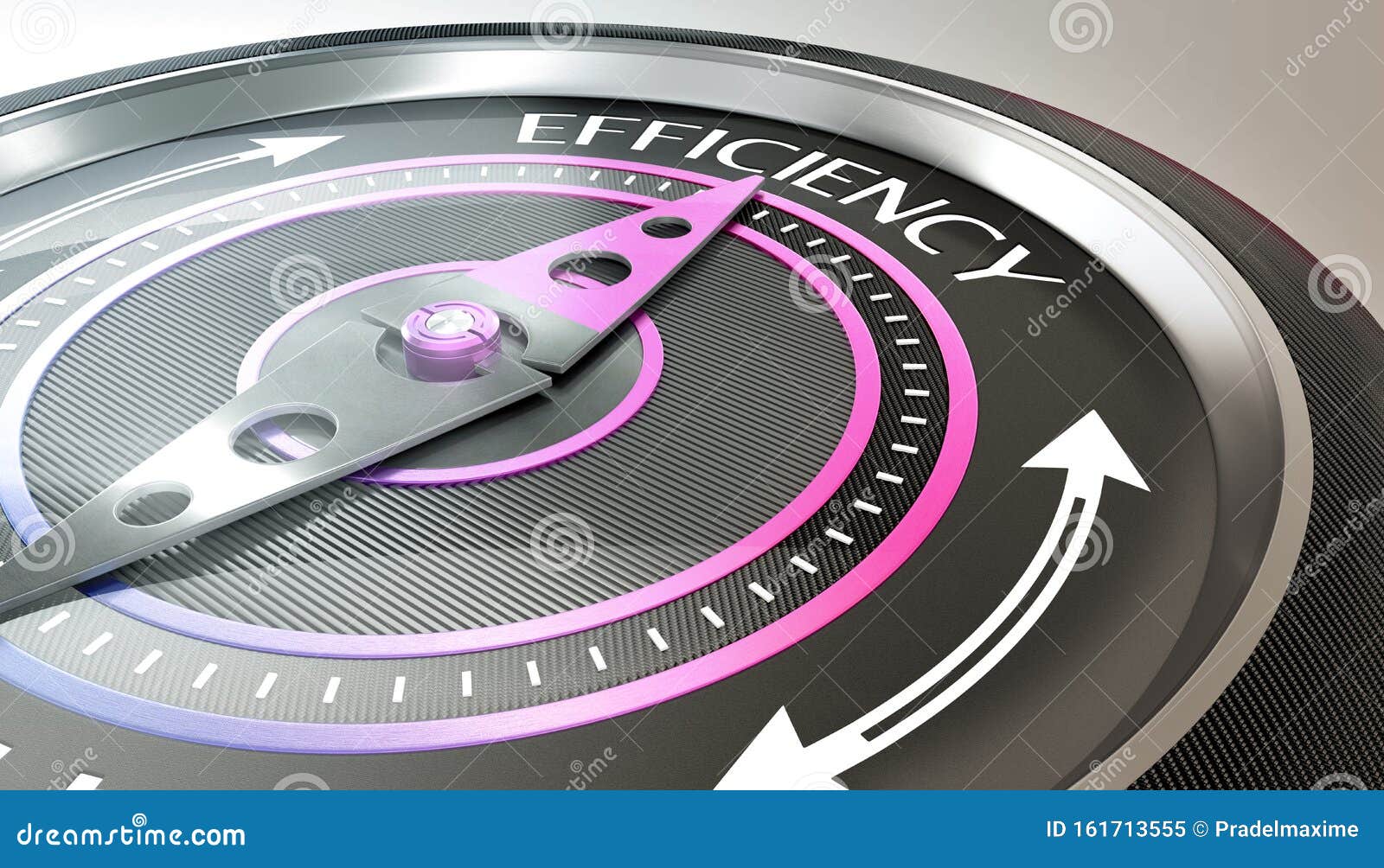 Efficiency concept compass stock illustration. Illustration of brushed ...