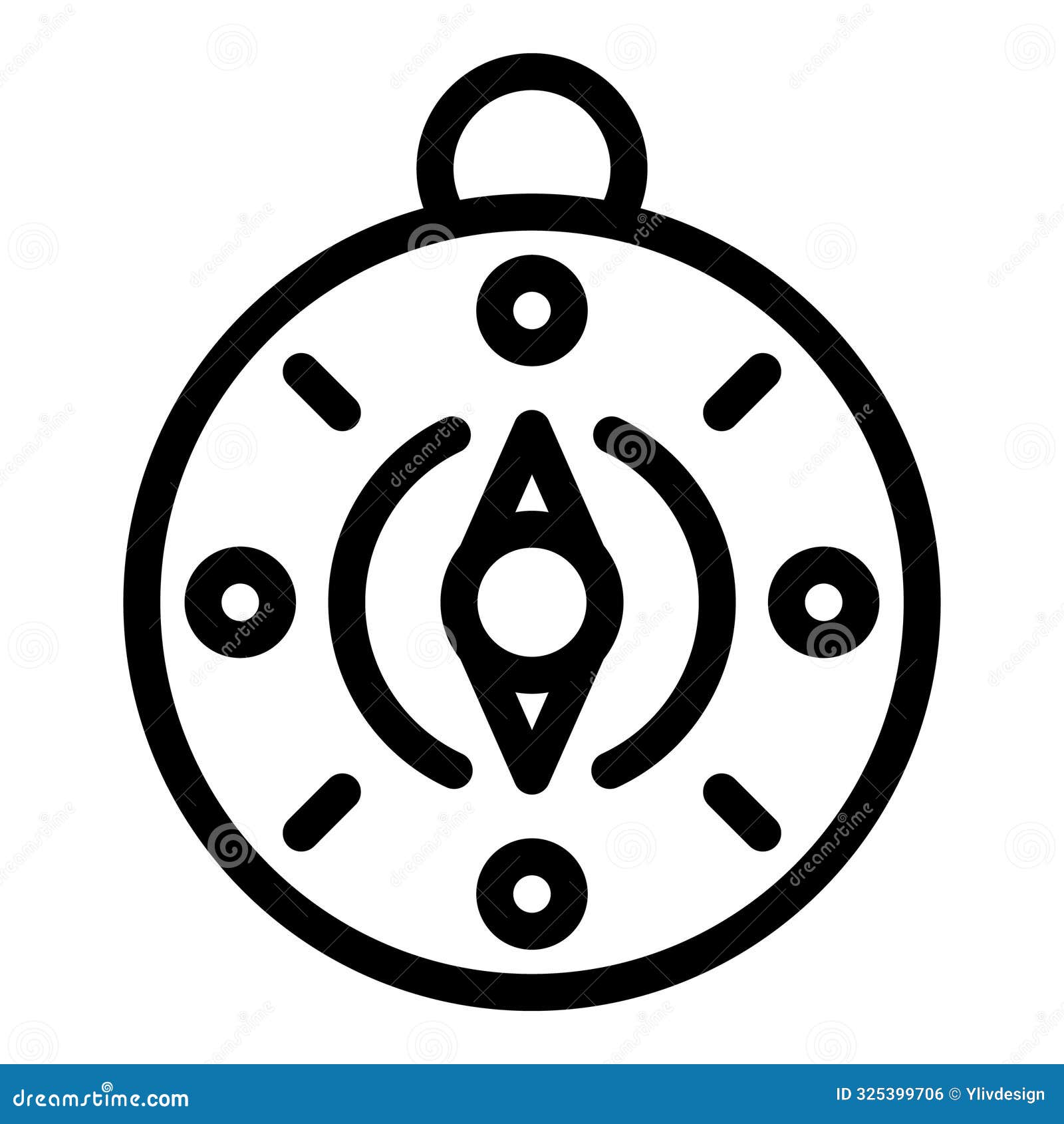 Compass with Needle Pointing North for Navigation and Orientation Stock ...