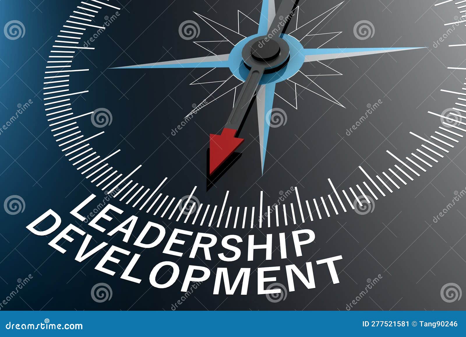 Compass Needle Pointing To Leadership Development Word Stock ...