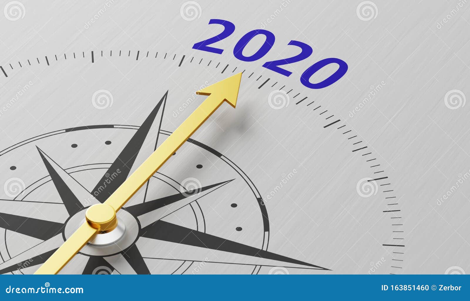 Compass Needle Pointing To the Text 2020 Stock Photo - Image of ...