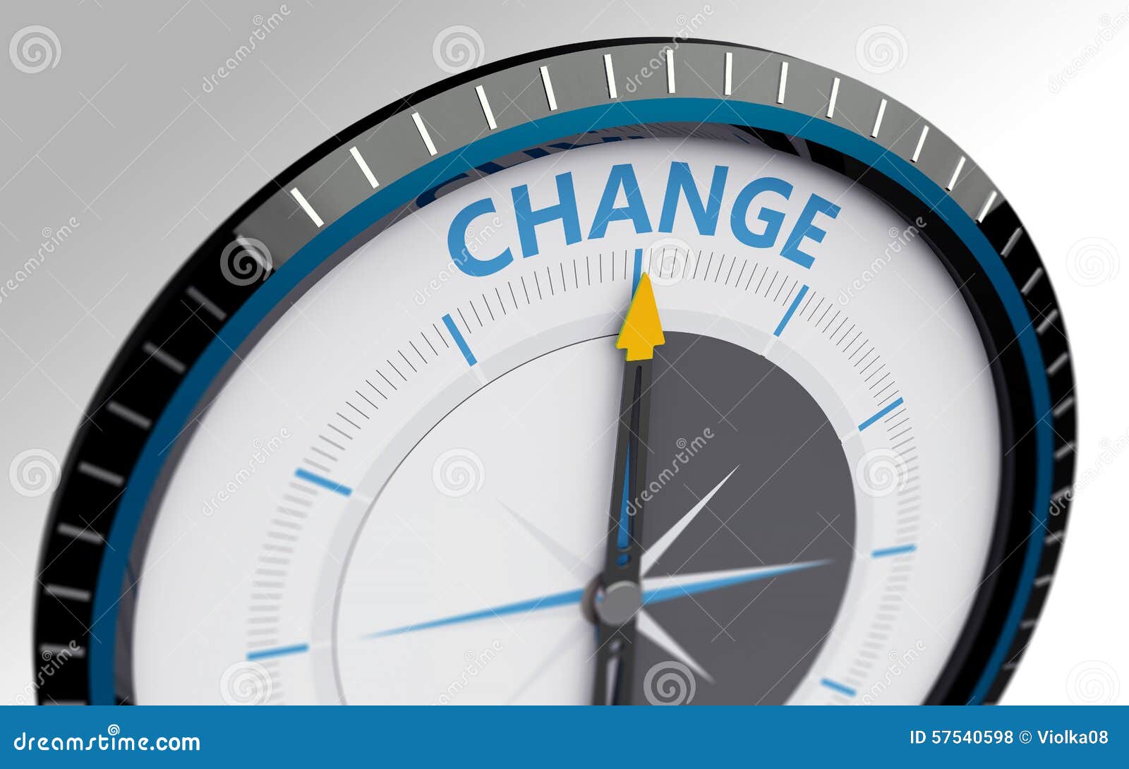 Compass Needle Pointing To the Word Change Stock Illustration ...