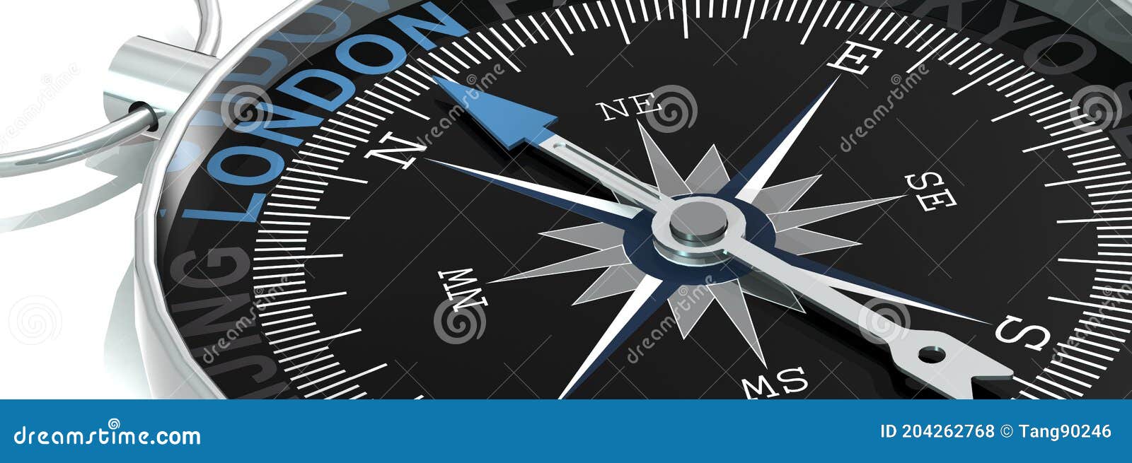 London Compass Design Map Artprint Vector Illustration | CartoonDealer ...