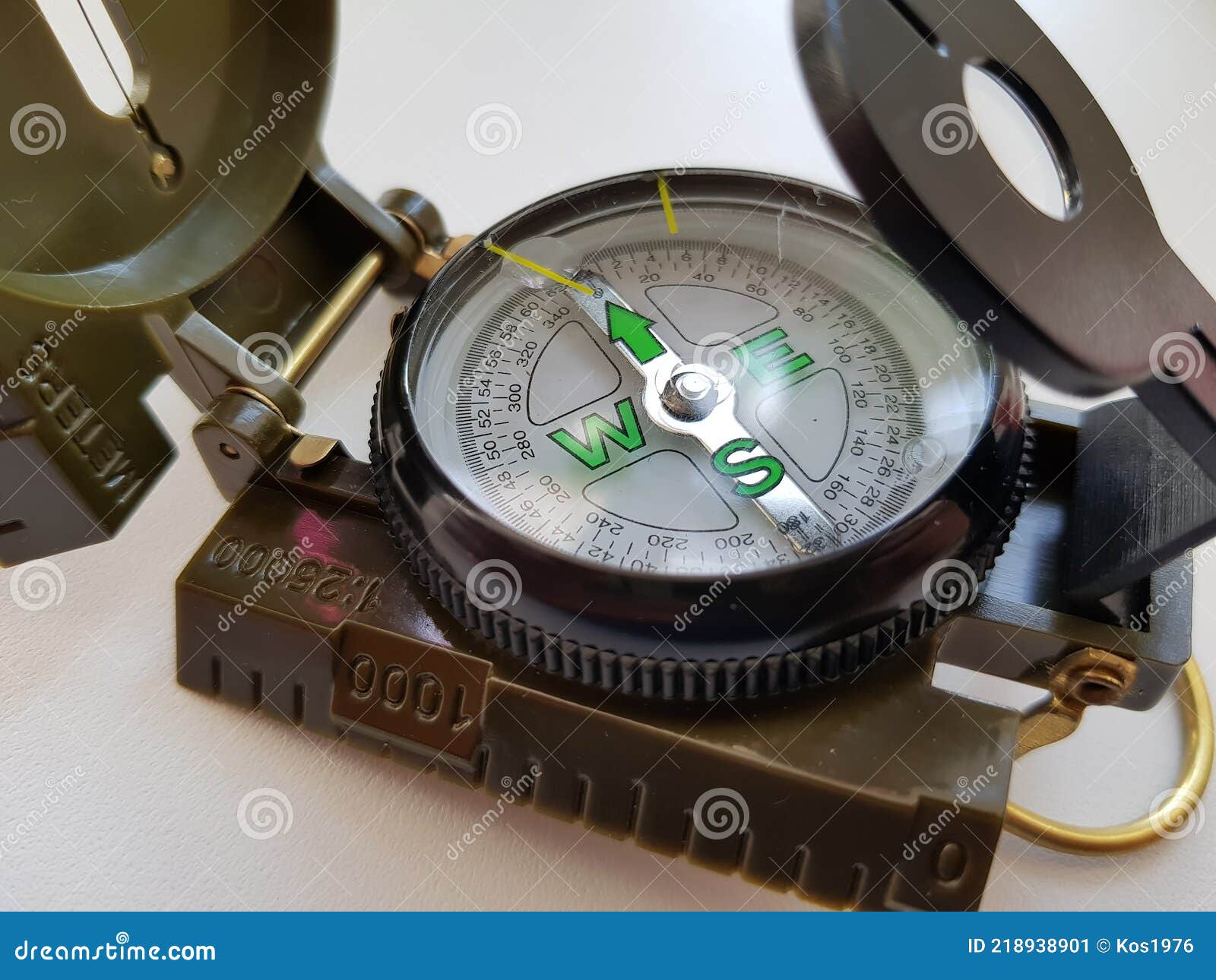 The Compass Needle Points North Stock Image - Image of black, house ...